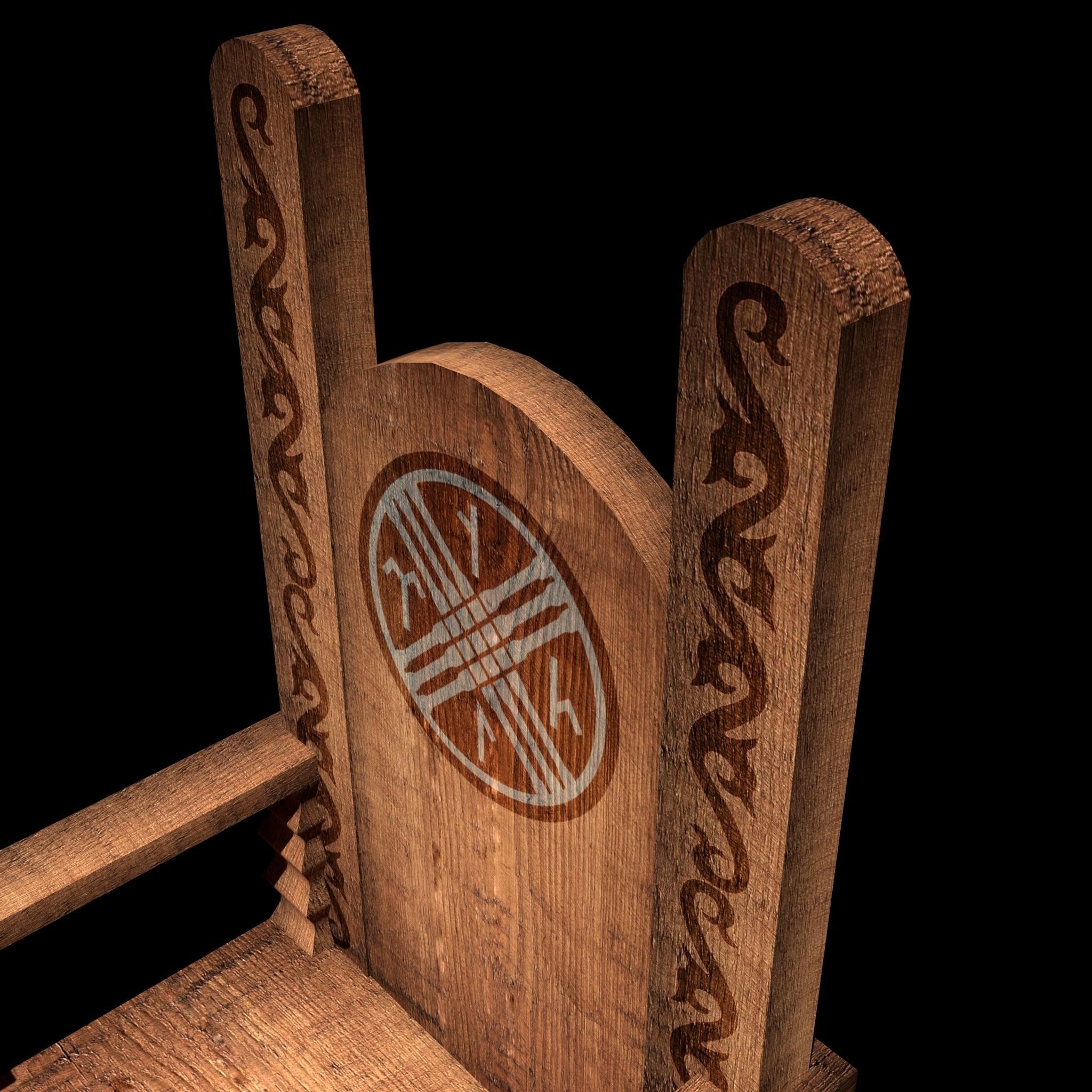 3D model Simle Throne VR / AR / low-poly | CGTrader