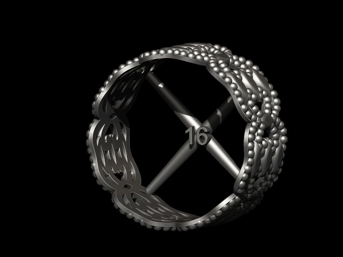 Wedding Ring 2 stl 3D model 3D printable | CGTrader