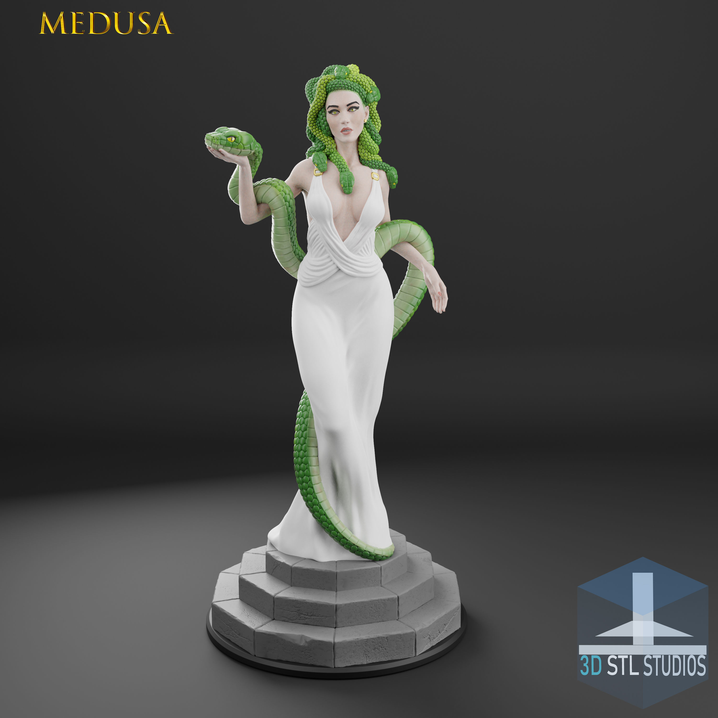 MEDUSA - MINIATURE 3D print model 3D model 3D printable | CGTrader