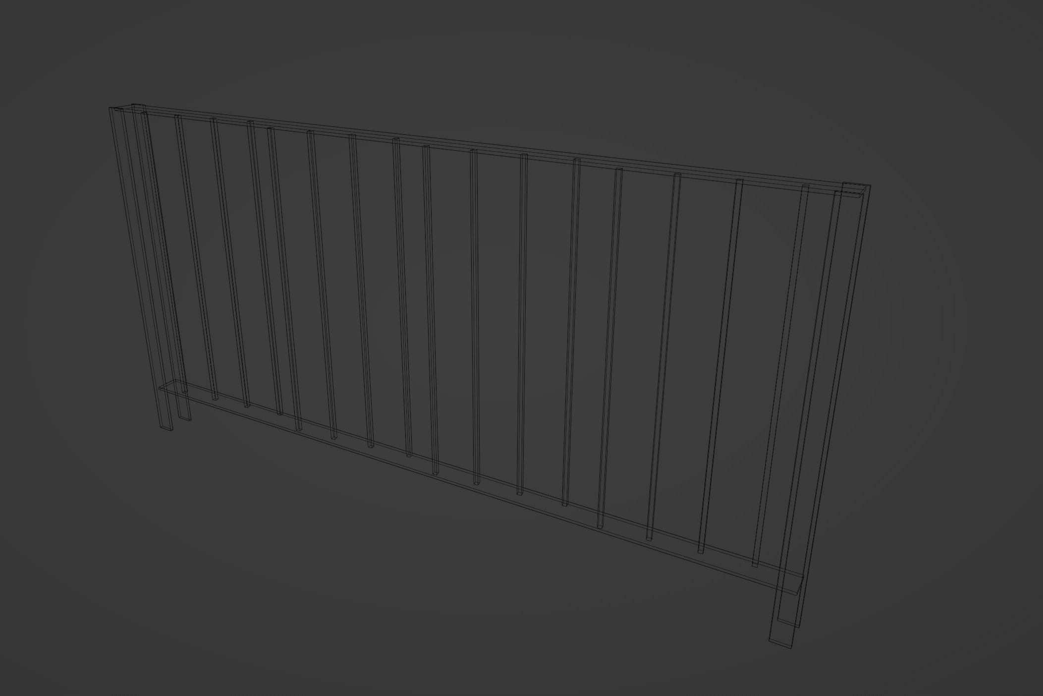 3D model UK Pedestrian Railing - Low Poly VR / AR / low-poly | CGTrader
