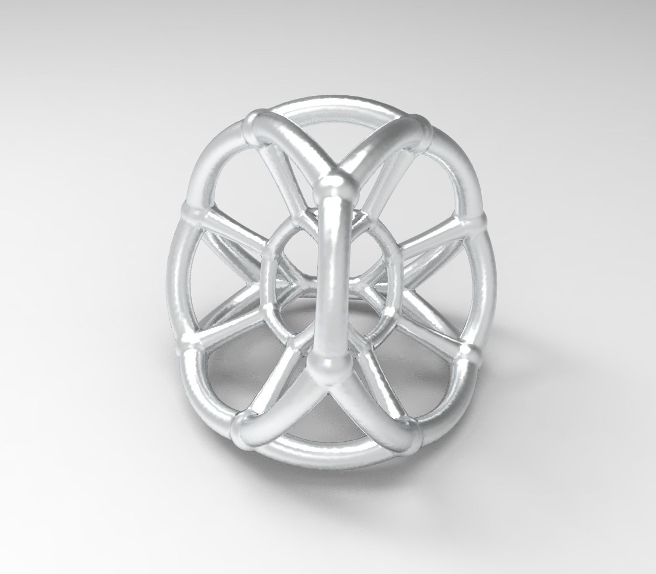 4d Polyhedra Bead - Multidimensional Math Art Pendant 3D model 3D model ...