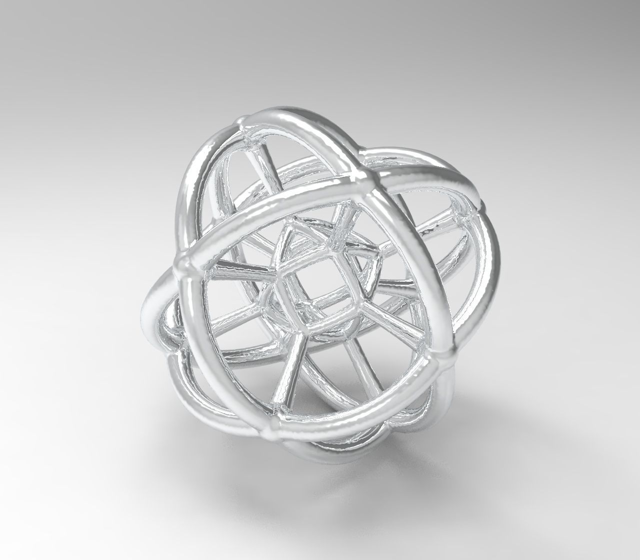 4d Geometric Bead - Hypersphere Math Art Pendant 3D model 3D model 3D ...