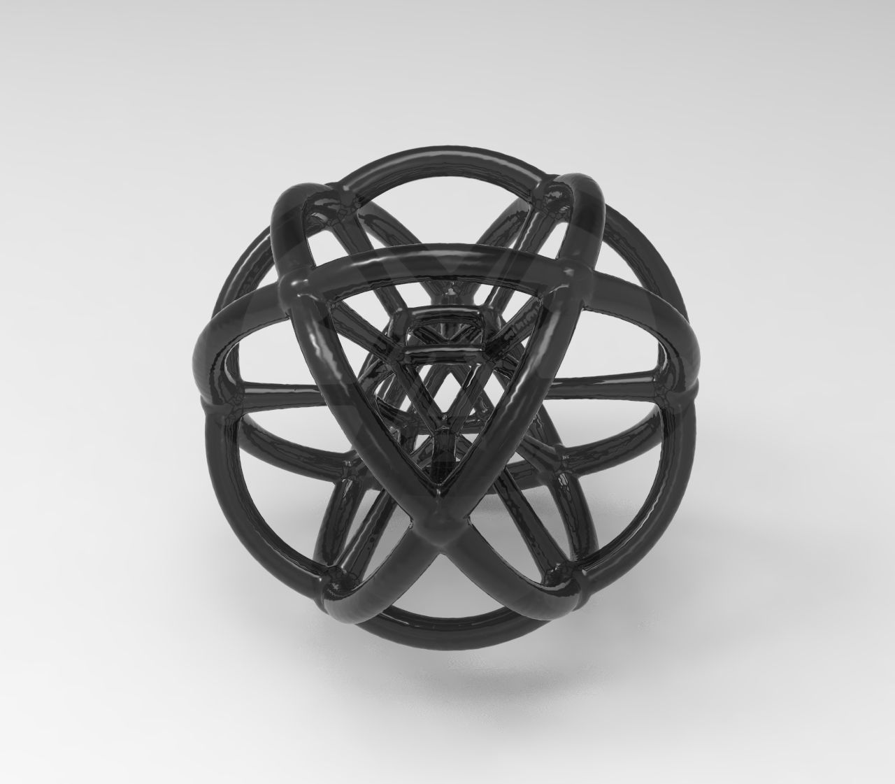 4d Geometric Bead - Hypersphere Math Art Pendant 3D model 3D model 3D ...