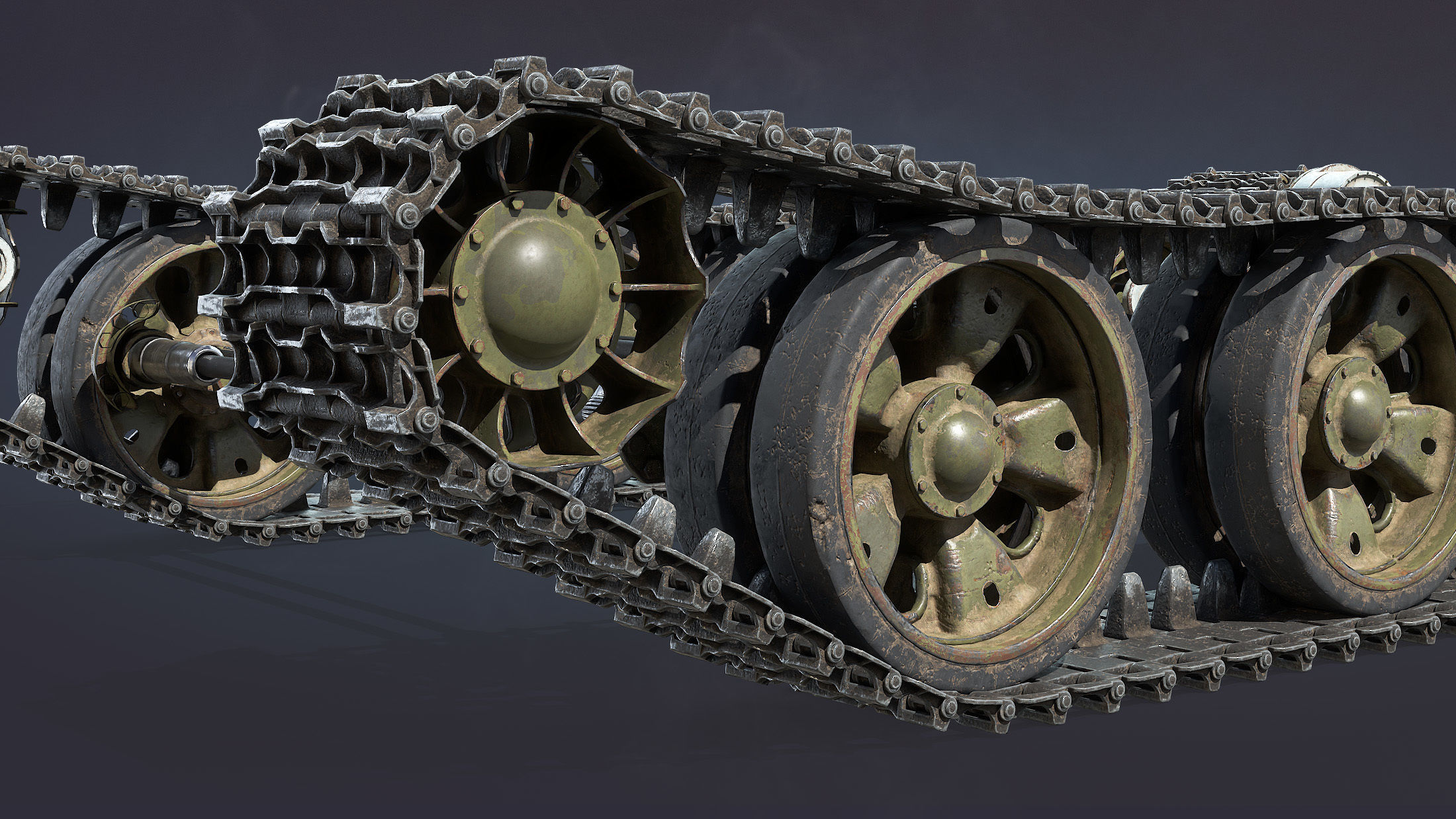 T-55 Tank Chassis 3D model | CGTrader