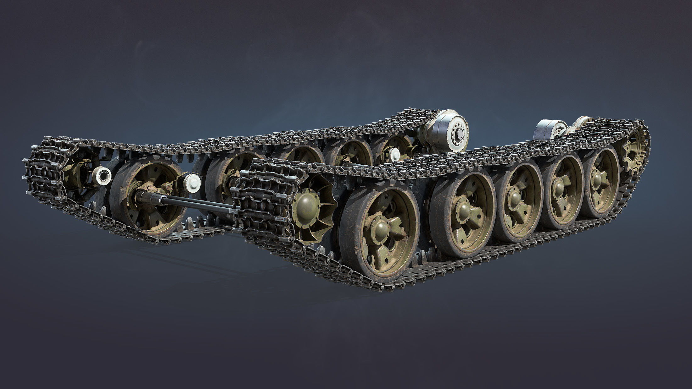 T-55 Tank Chassis 3D model | CGTrader