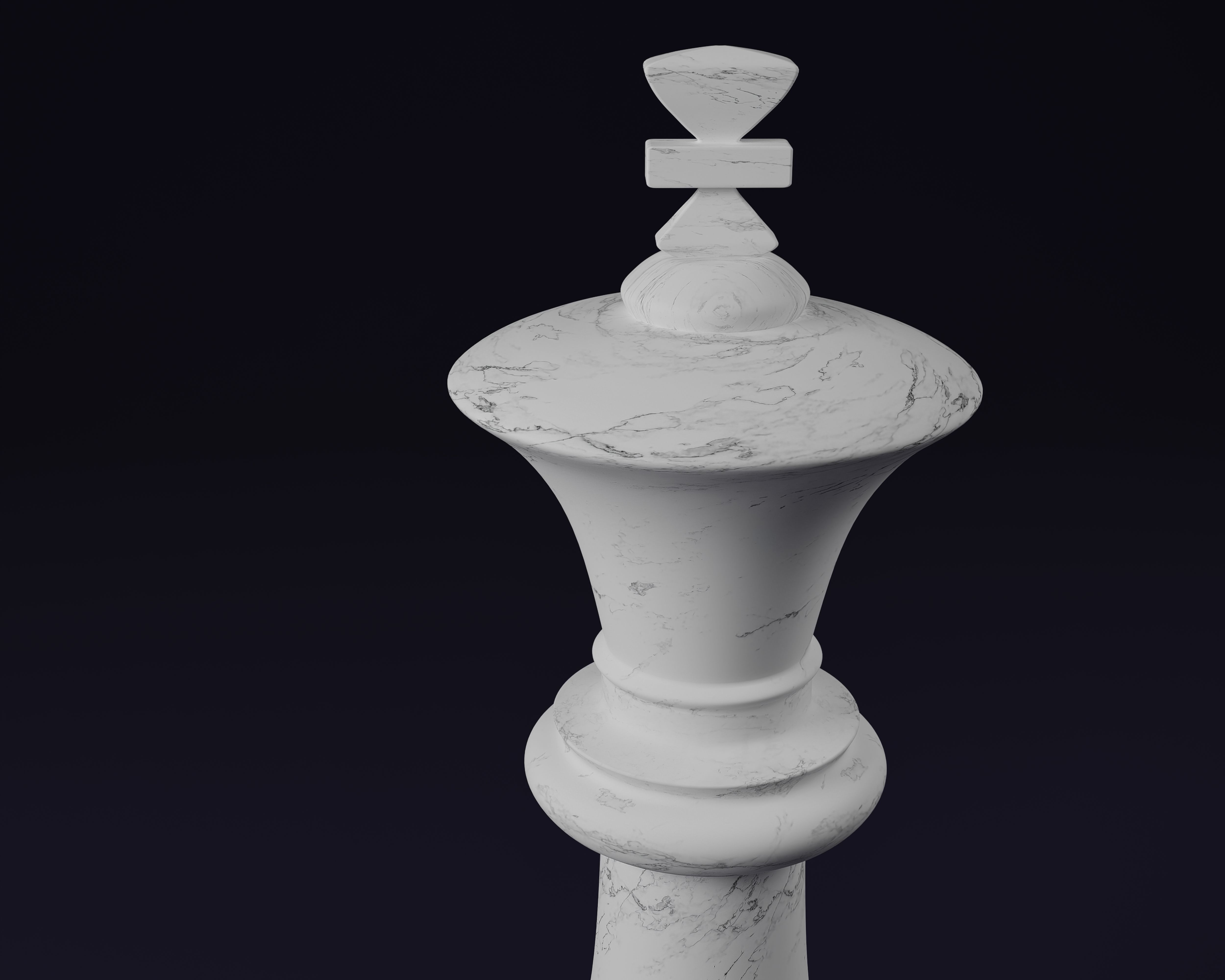 3d high poly chess king model made in blender 3D model | CGTrader
