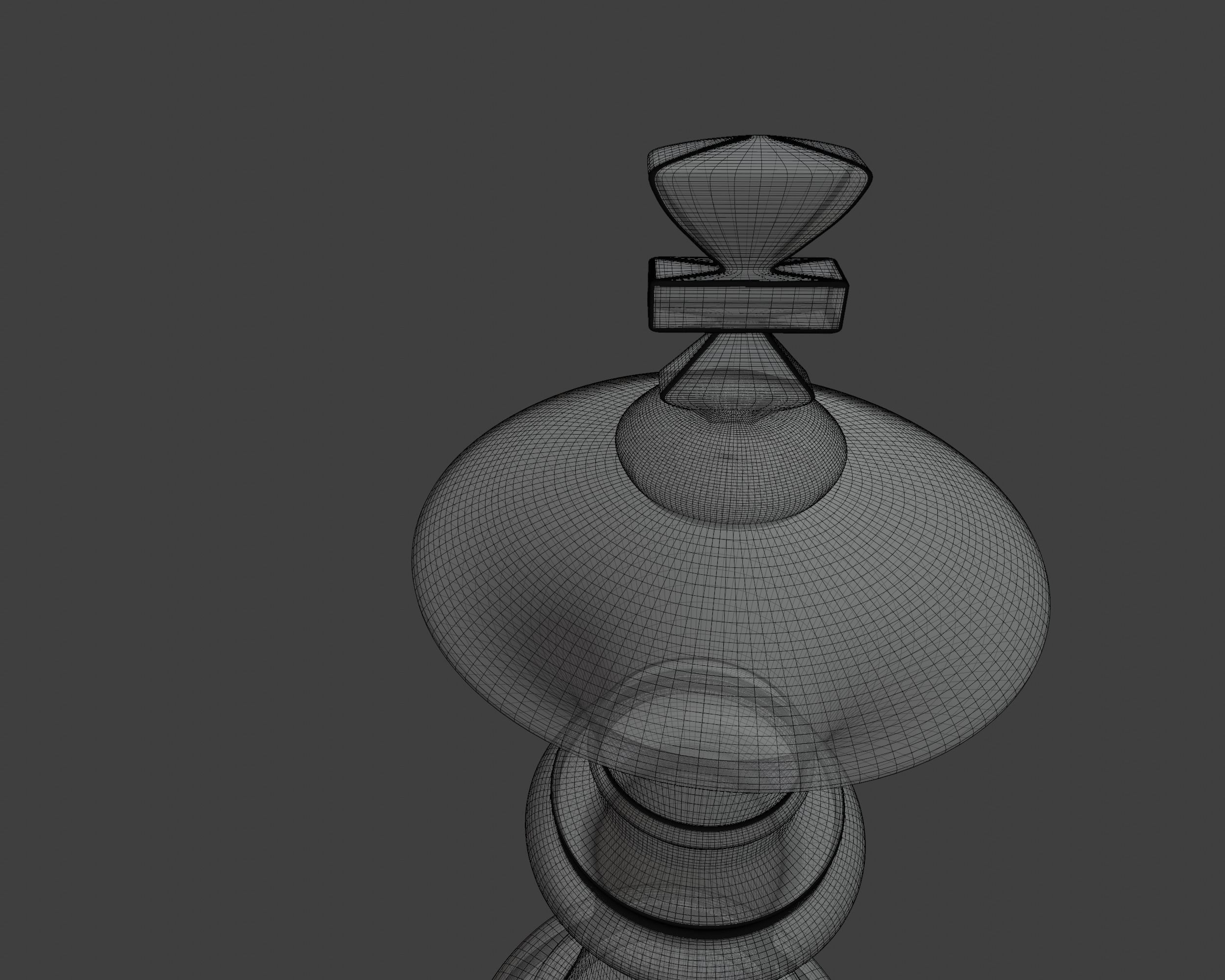 3d high poly chess king model made in blender 3D model | CGTrader