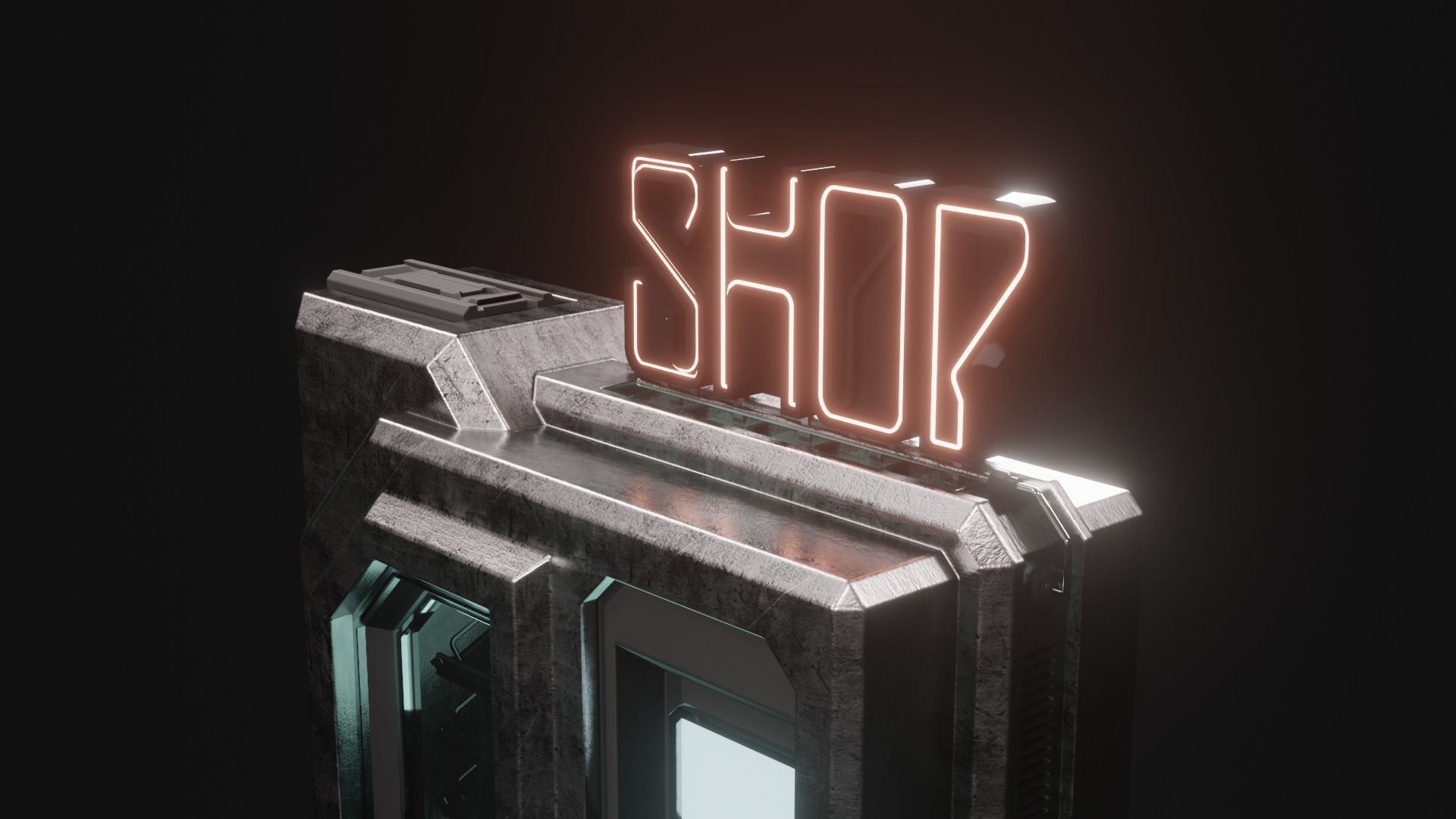SCI-FI SHOP-VENDING MACHINE 3D model | CGTrader
