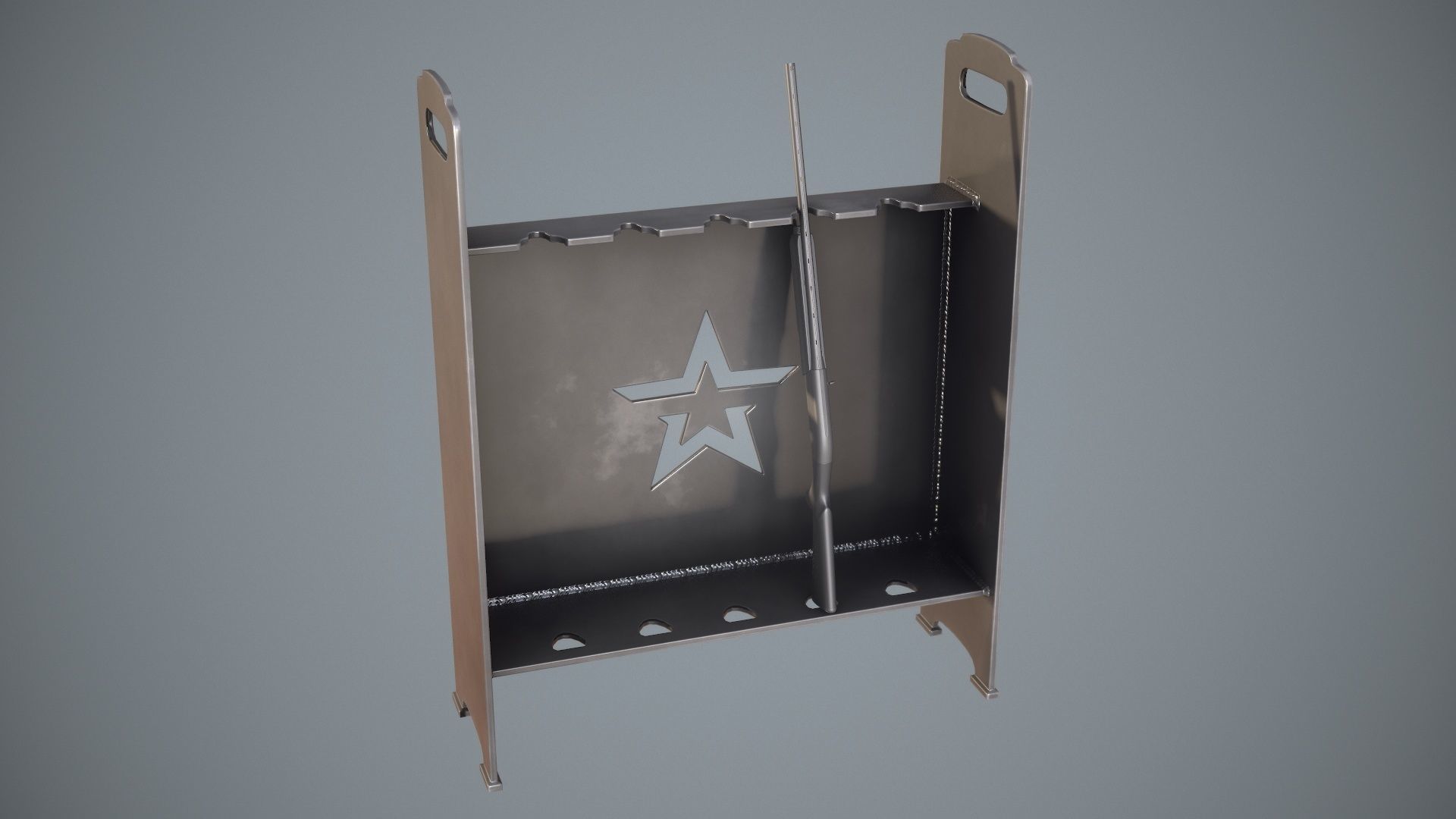 3D model Metal Gun Rack Game-ready VR / AR / low-poly | CGTrader