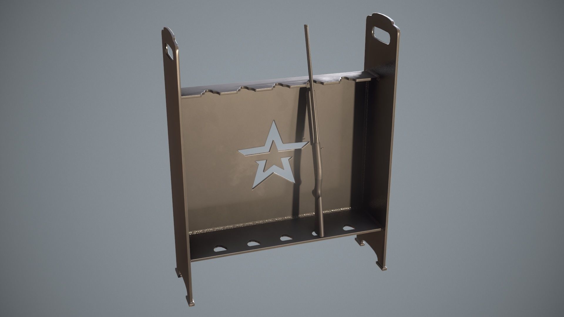 3D model Metal Gun Rack Game-ready VR / AR / low-poly | CGTrader