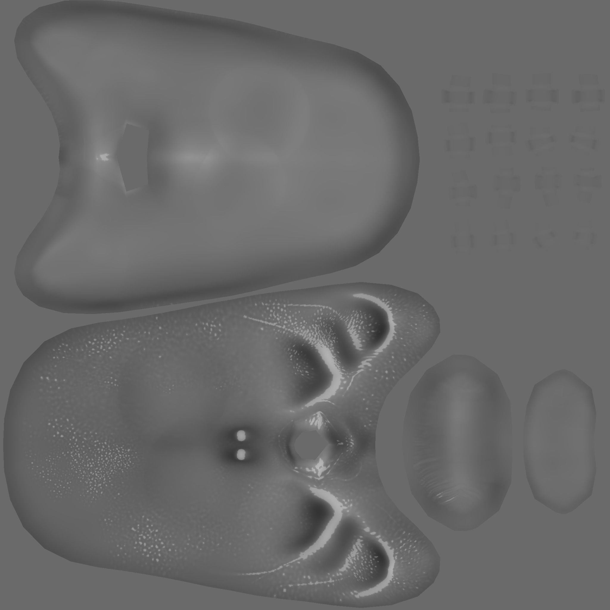 3D model The Pale Man Mask - Creepy Terror Character Costume VR / AR ...