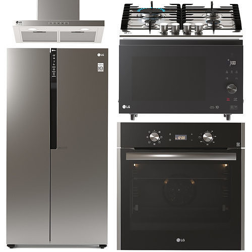 Set of kitchen appliances Neff 3 3D model | CGTrader