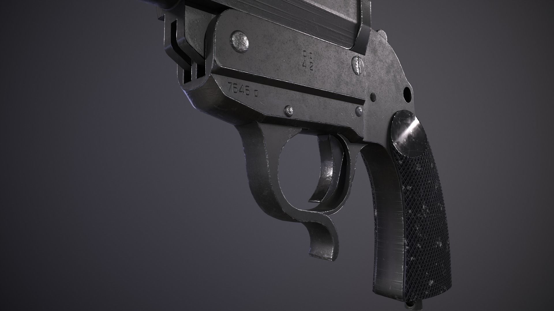 3D model LP34 Flare gun - Leuchtpistole 34 VR / AR / low-poly | CGTrader