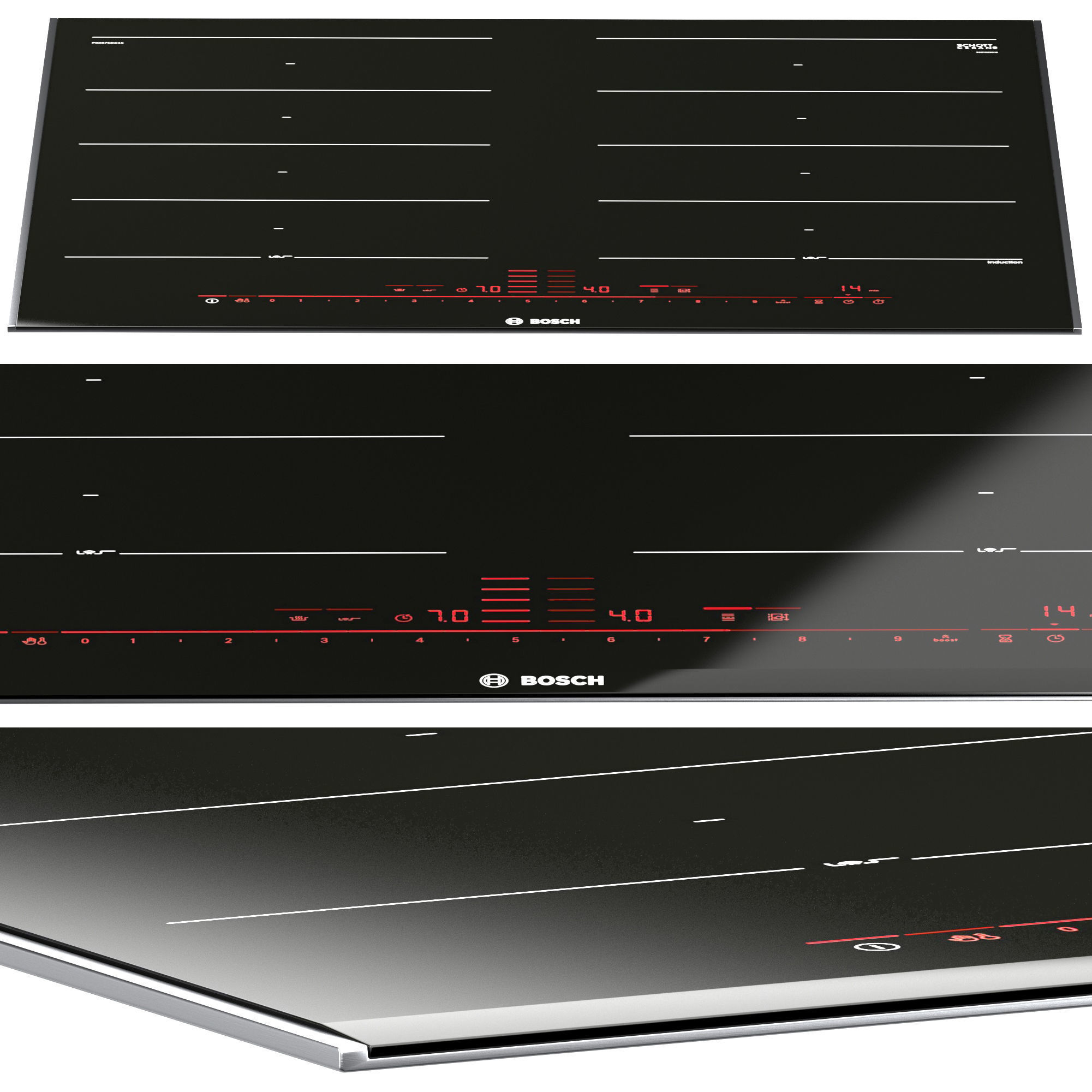 BOSCH hob set 3D model | CGTrader