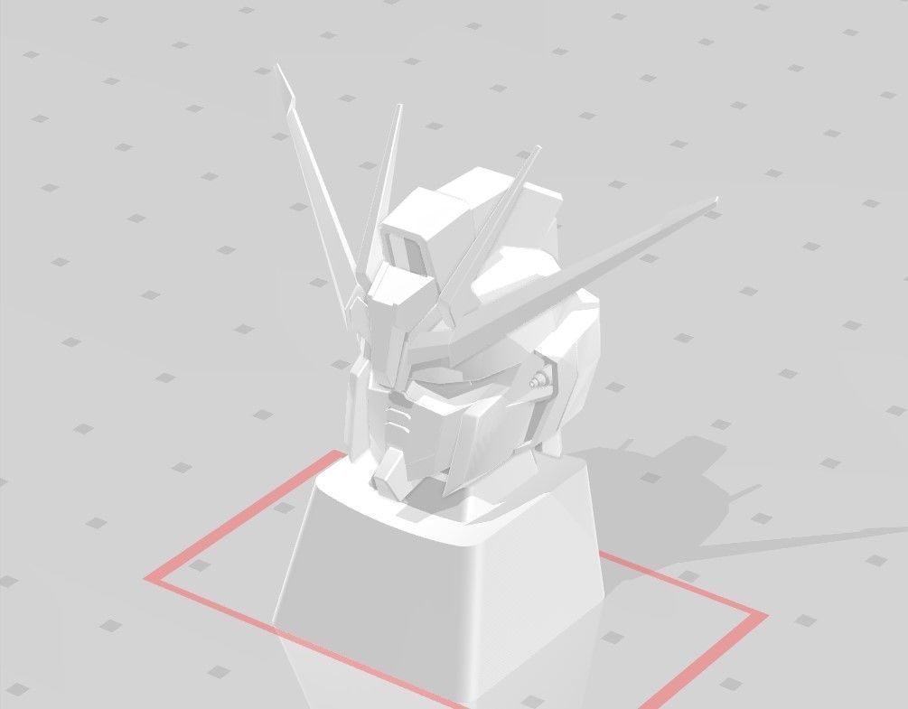 3D Printed KEYCAP GUNDAM 3D model 3D printable | CGTrader