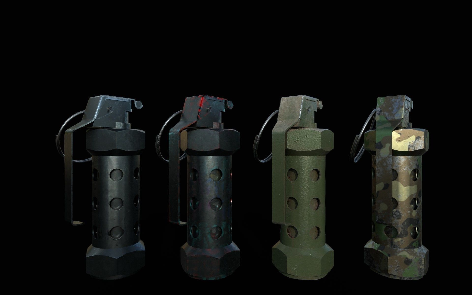 3D model Stun grenade flashbang VR / AR / low-poly | CGTrader
