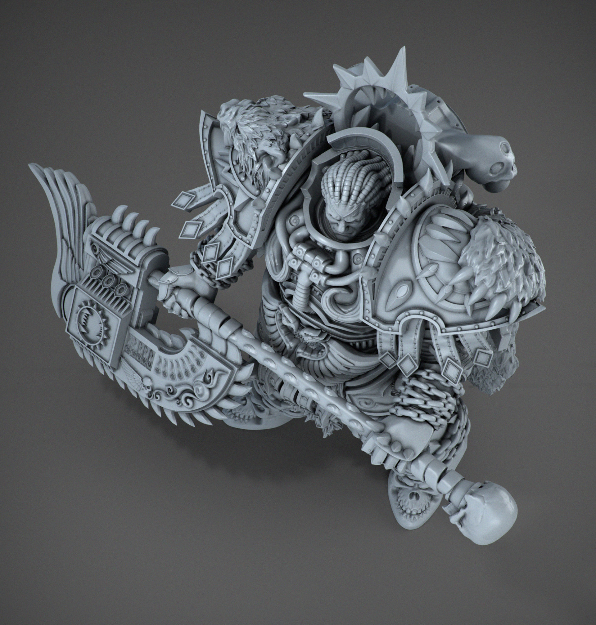 Angron 3D model 3D printable | CGTrader
