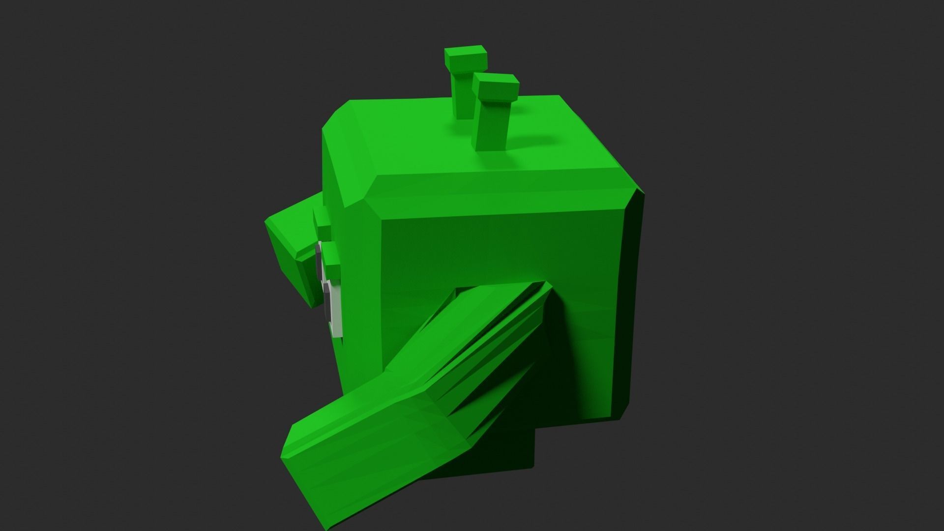 3D model Lowpoly fantasy Character named Cuby VR / AR / low-poly rigged ...