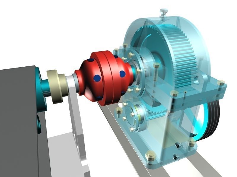 mechanical drive 1 3D model animated | CGTrader
