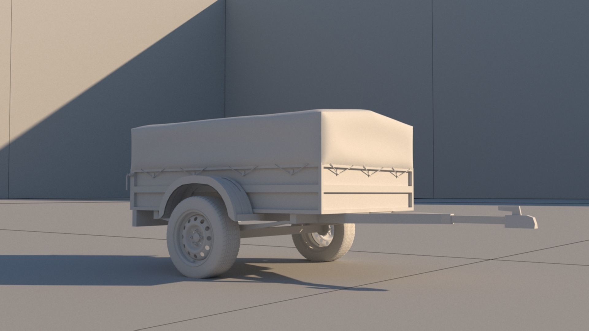 3D model vehicle trailer low-poly free models VR / AR / low-poly | CGTrader