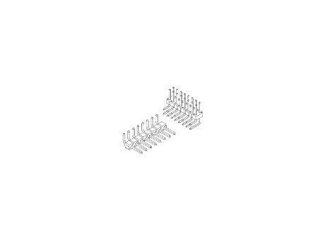 BergStik® Unshrouded Header, Through Hole, Double Row, 66 Pos... free ...