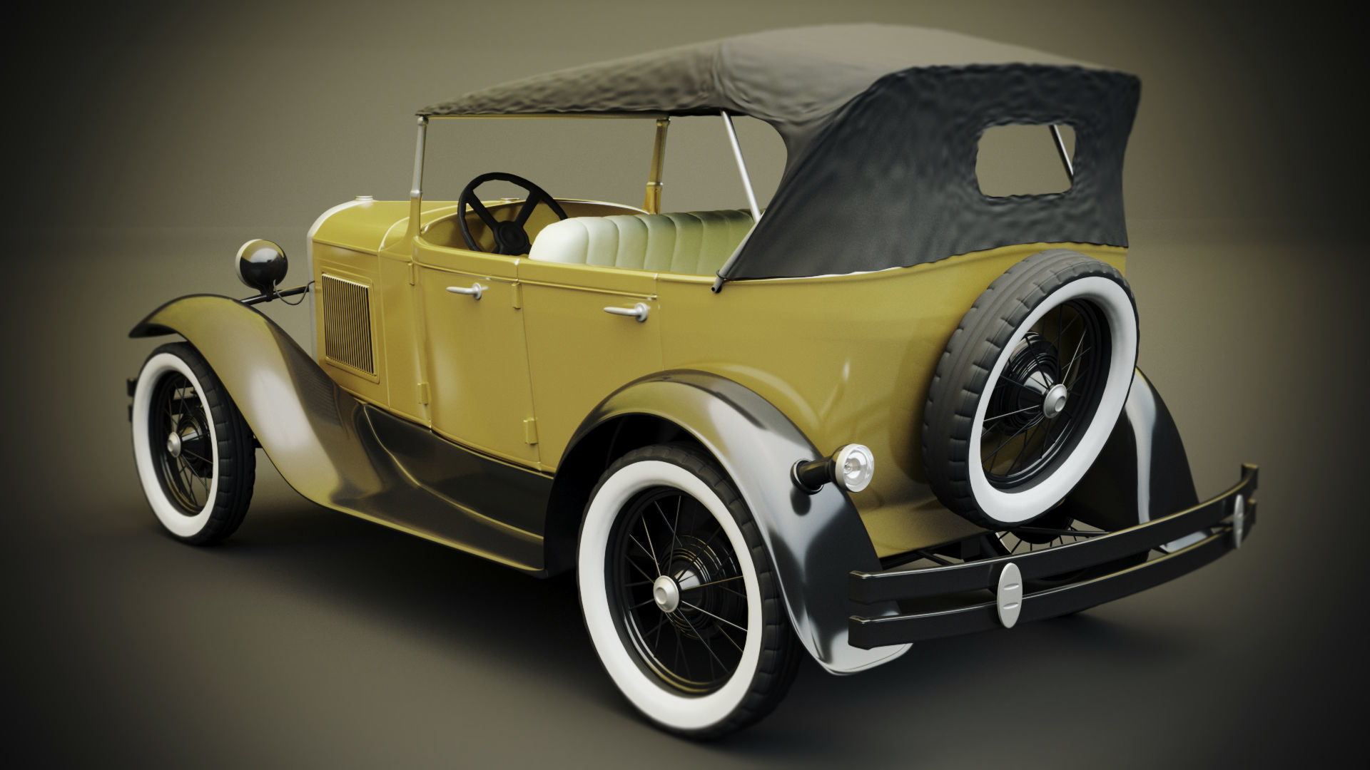 Soviet classic car Gaz A 1932 3D model | CGTrader
