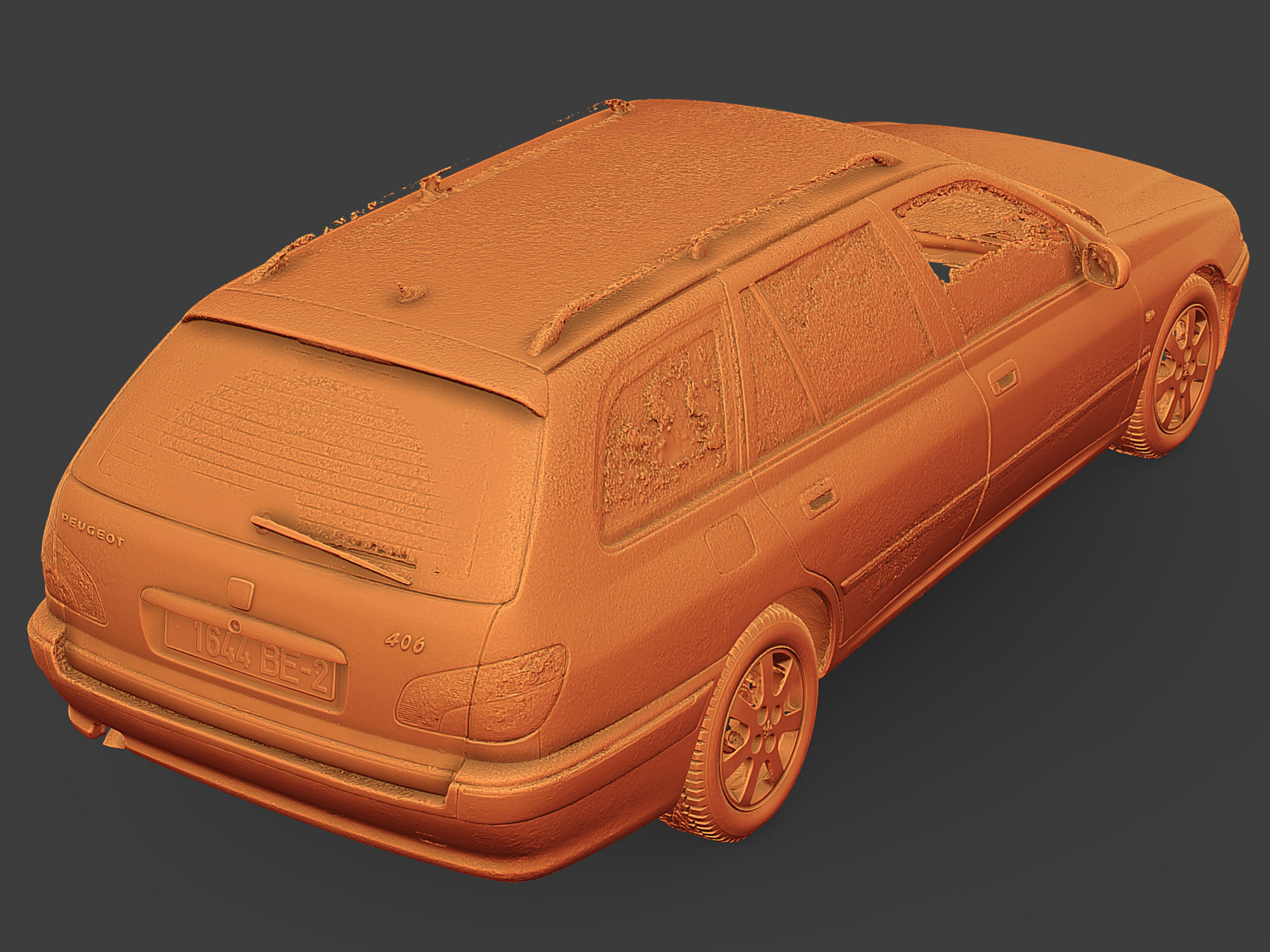 Peugeot 406 Estate RAW Scan 3D model | CGTrader
