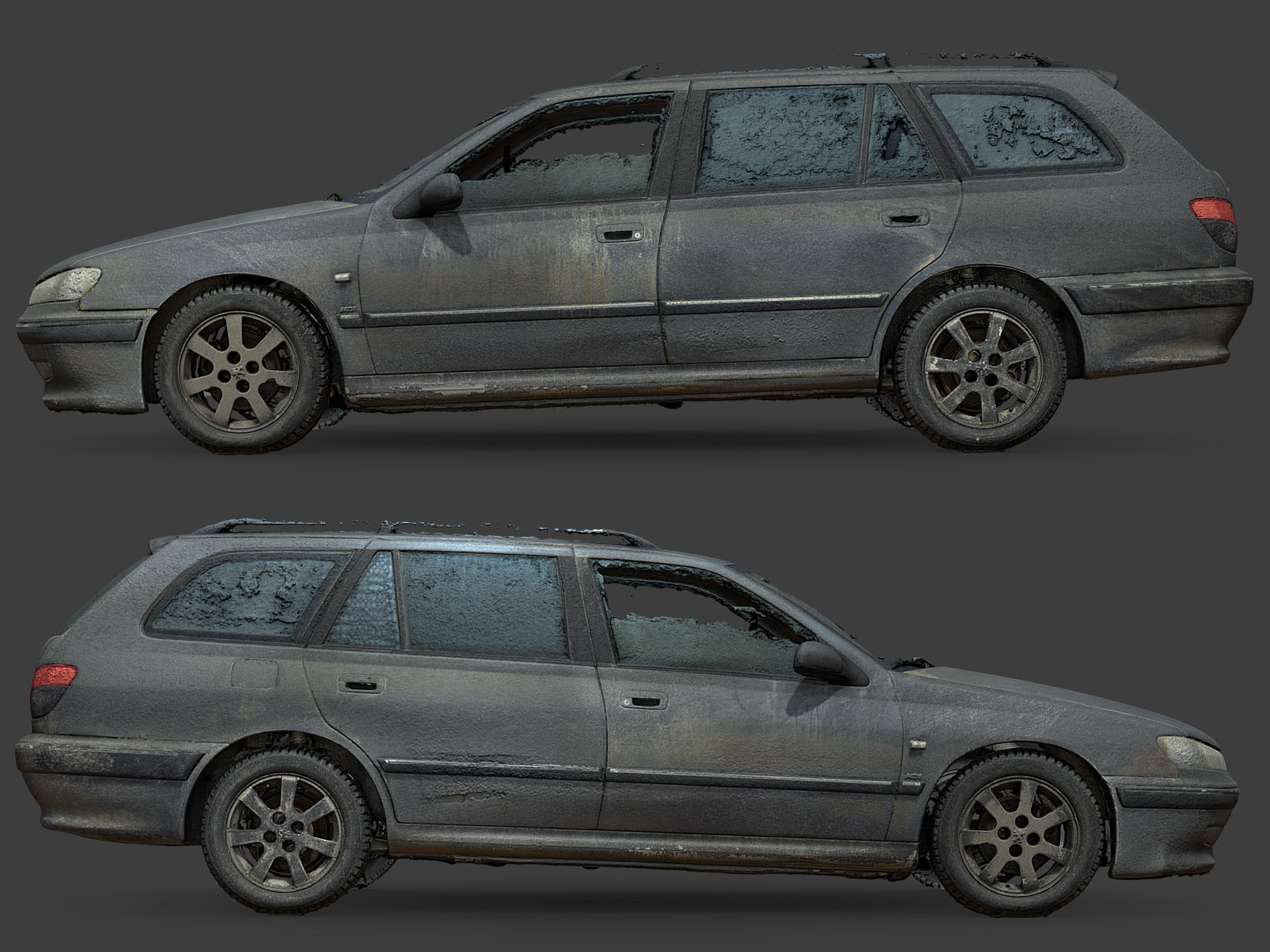 Peugeot 406 Estate RAW Scan 3D model | CGTrader