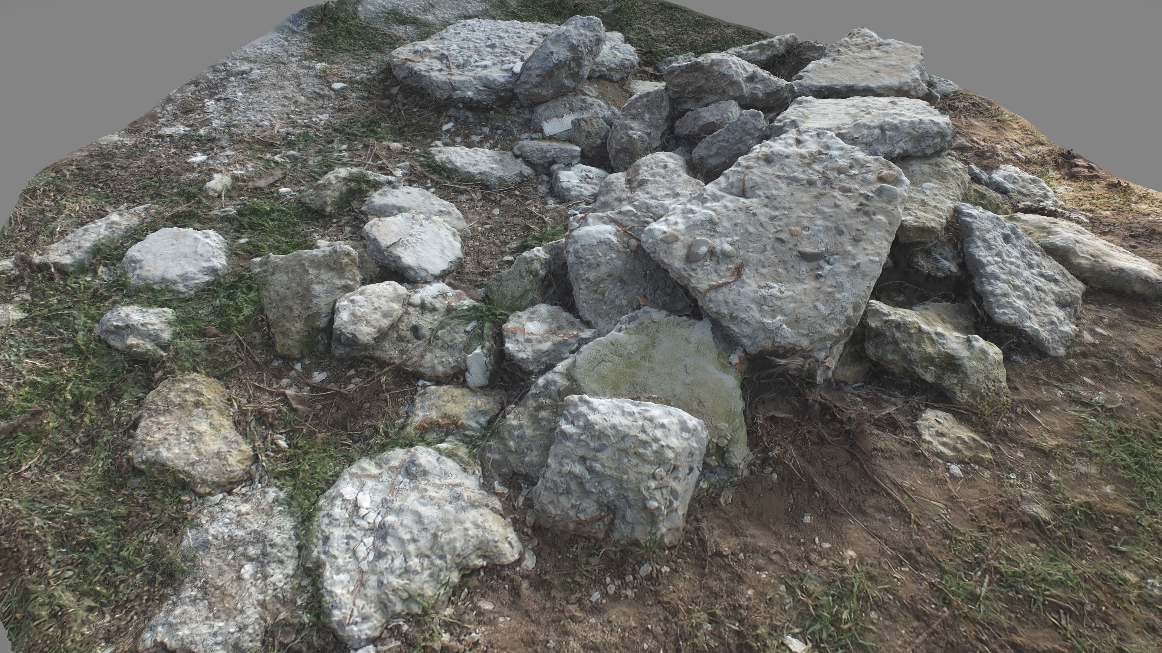 3D model Rubble mound concrete 1 VR / AR / low-poly | CGTrader