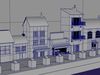 3D model Port City Street With Sea Dock And Boat VR / AR / low-poly ...