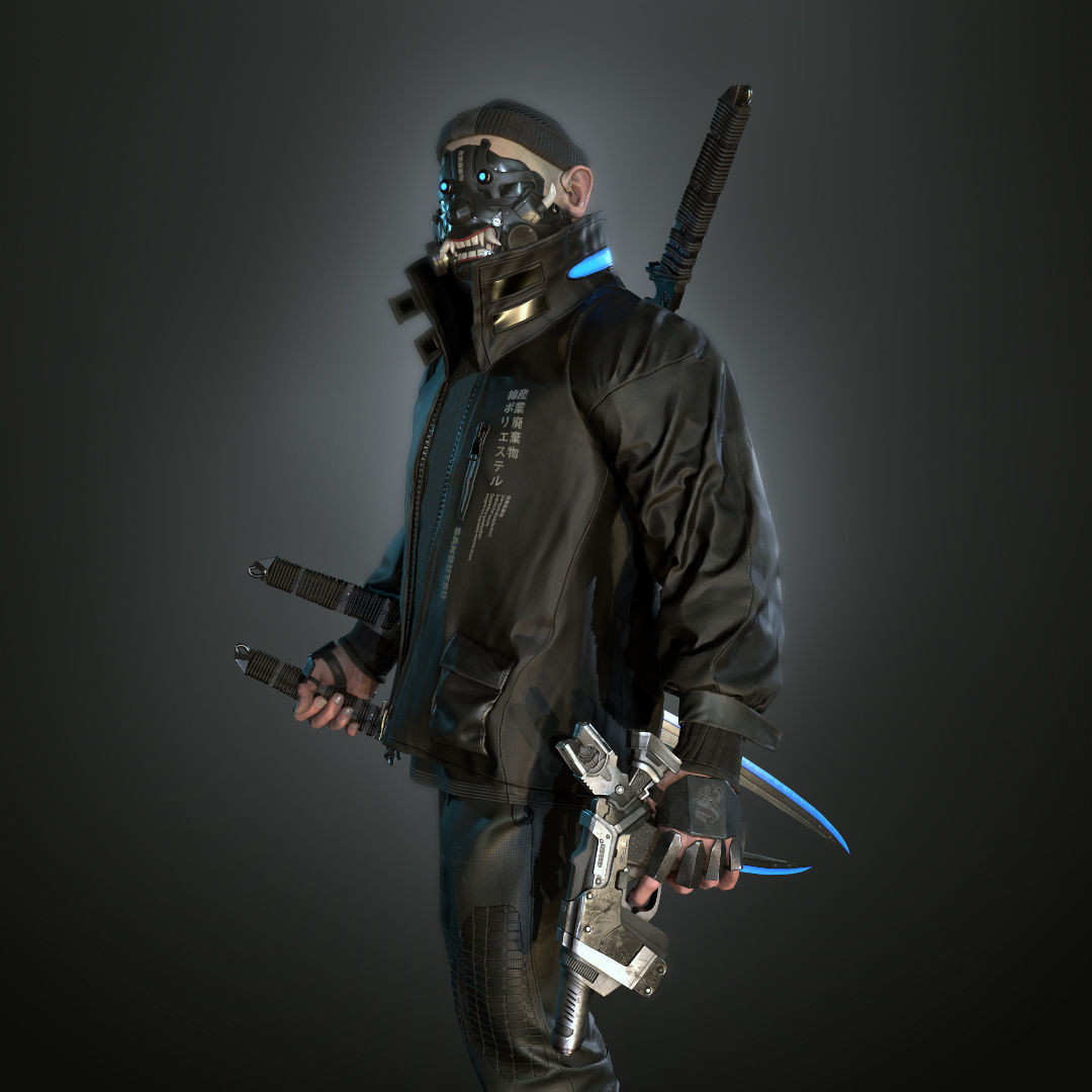3D model Urban Samurai VR / AR / low-poly | CGTrader