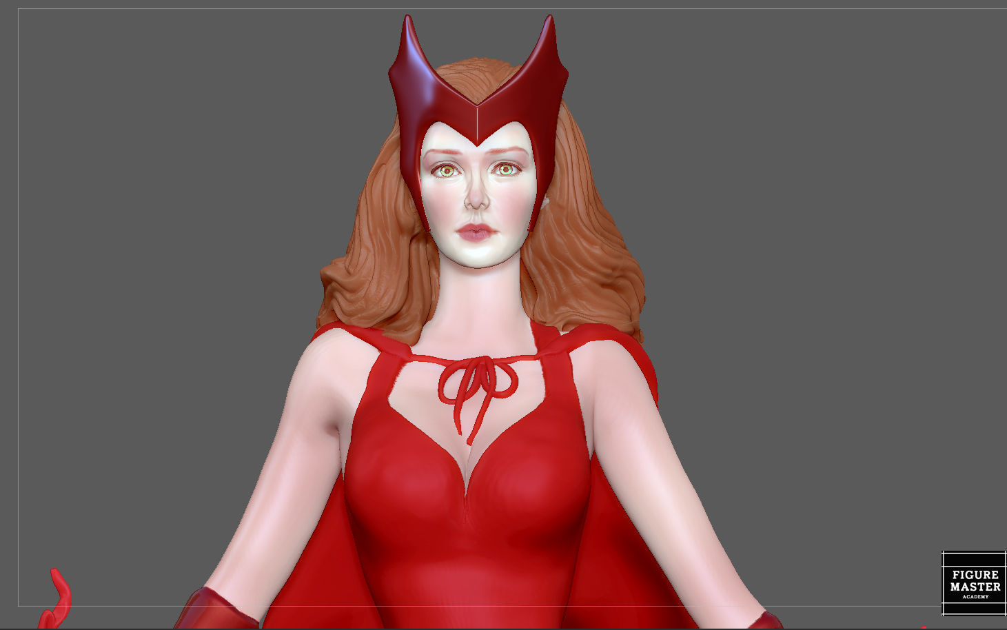 WANDA SCARLET WITCH HALLOWEEN COSTUME MARVEL MCU WANDA VISION 3D model 3D printable | CGTrader