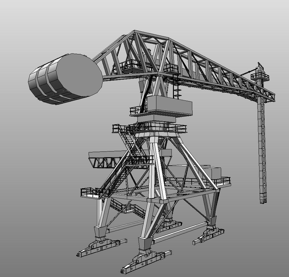 3D model Buhler ship loader 3d low-poly model VR / AR / low-poly | CGTrader