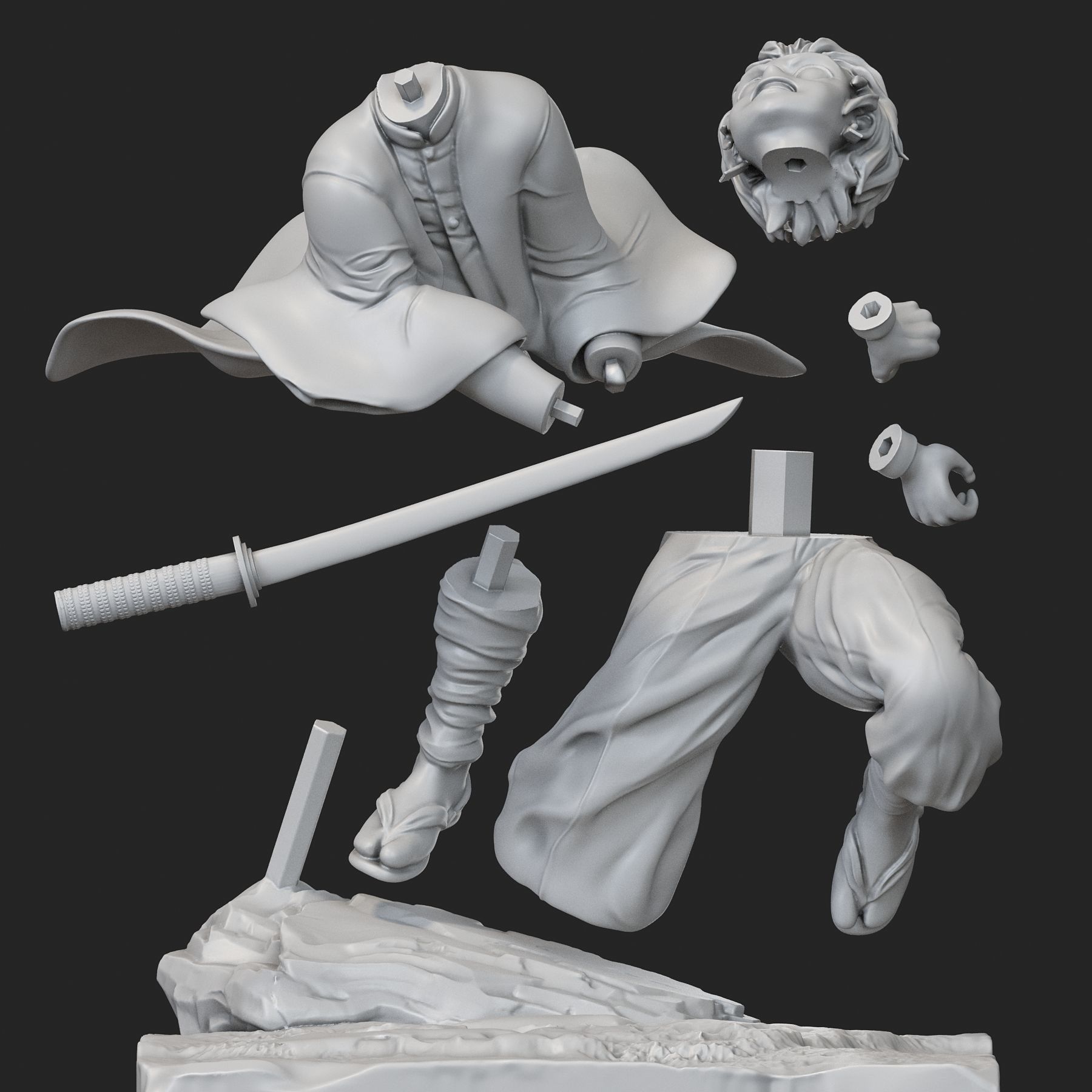 Demon Slayer Kimetsu no Yaiba 3d print model 3D model 3D printable ...