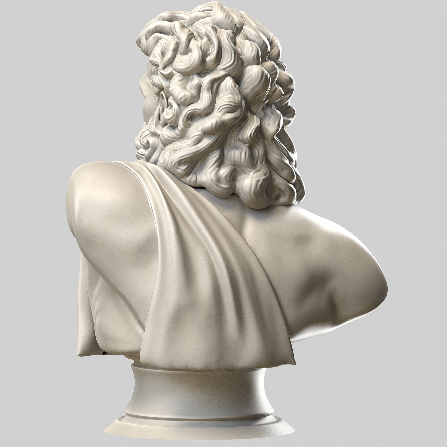 Zeus bust 3D model 3D printable | CGTrader