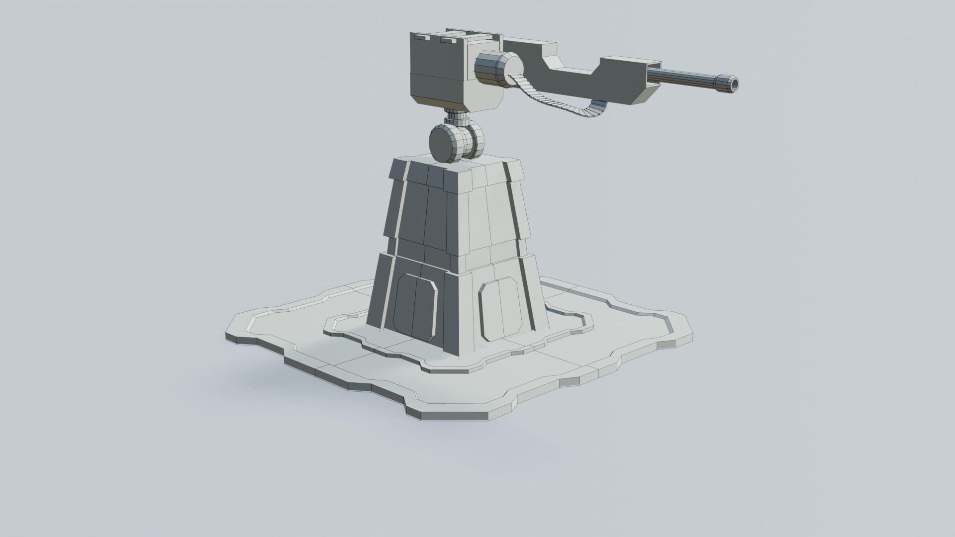 3D model Modular Sci-Fi Turret Collection - Low Poly - Game Ready -PBR VR / AR / low-poly | CGTrader