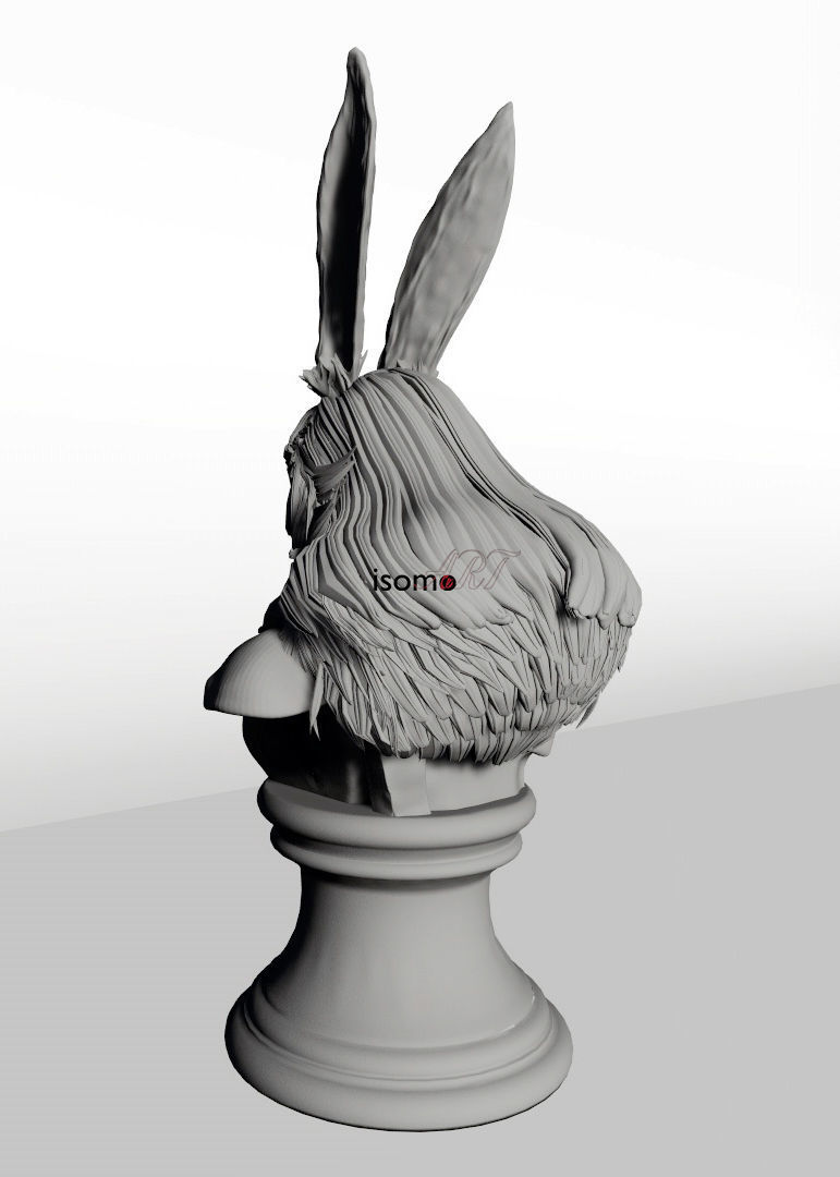 Lyna Portrait Bust Final Fantasy 14 FFXIV 3D model 3D printable | CGTrader