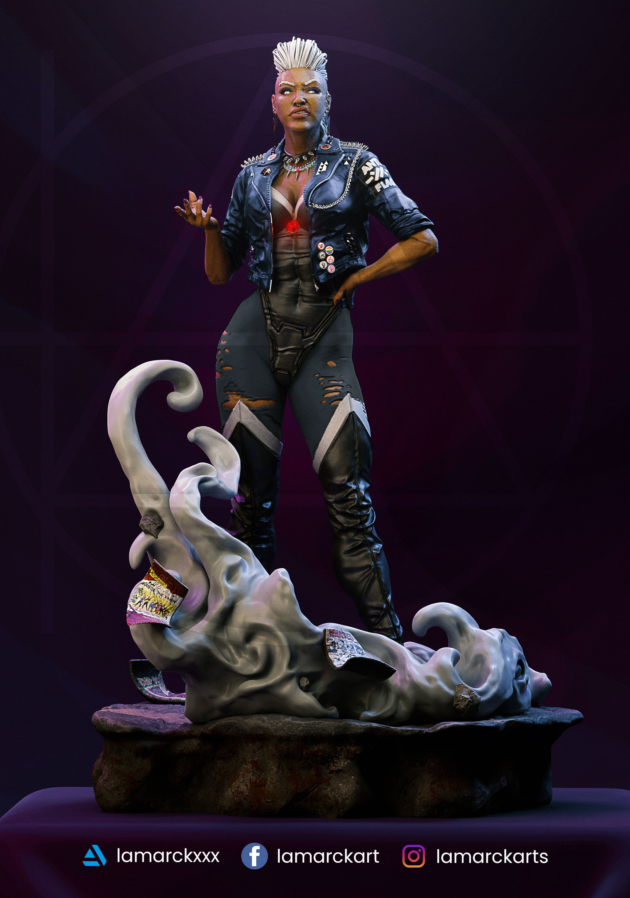 Punk Storm - FanArt 3D model 3D printable | CGTrader