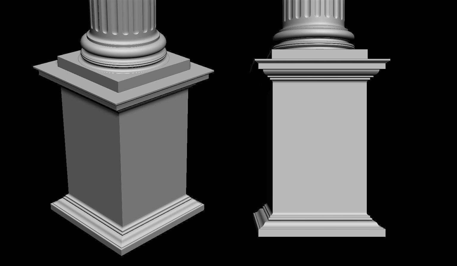 Complete corinthian column 3D model | CGTrader