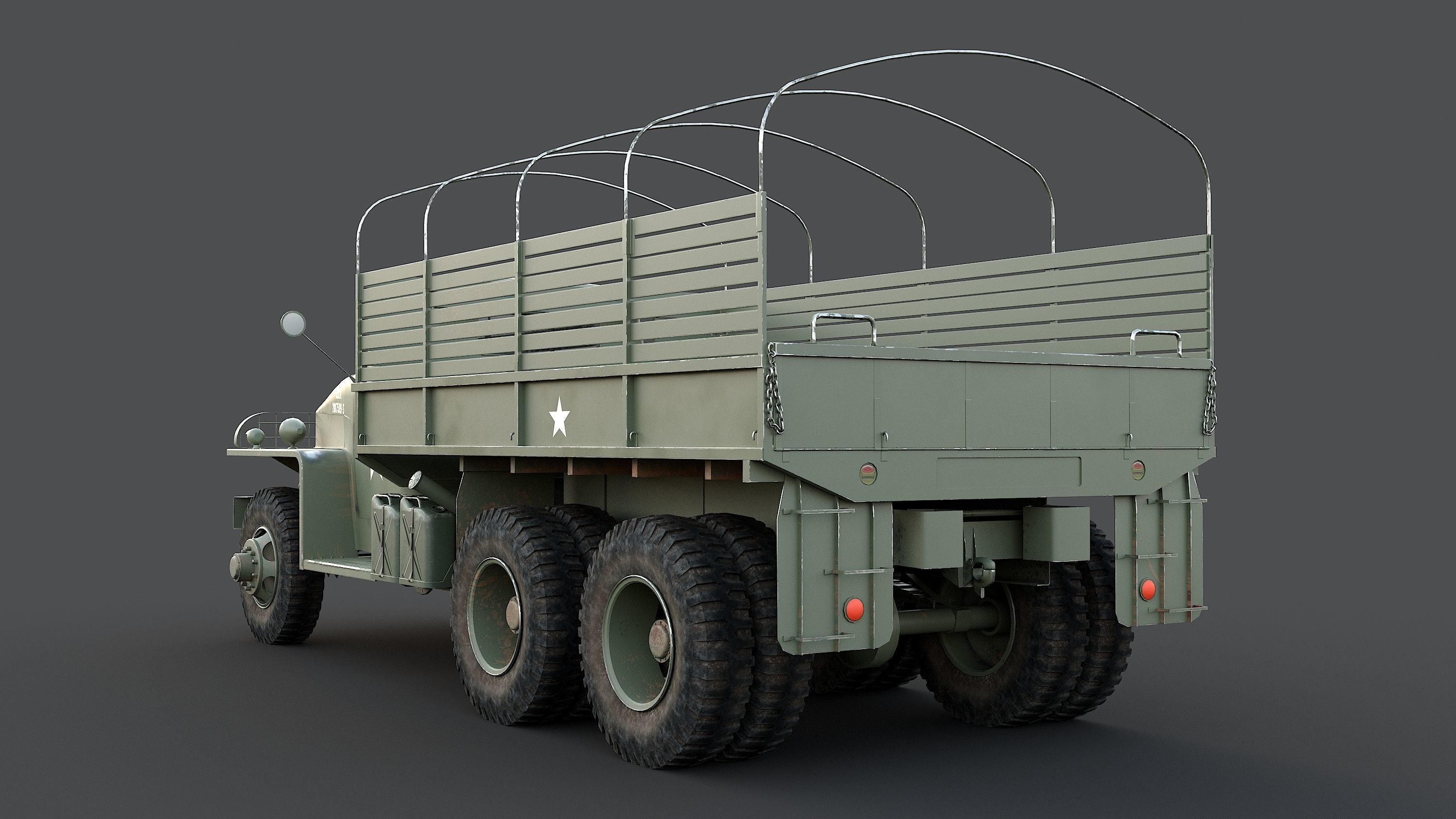 3D model Studebaker US6 military truck us army VR / AR / low-poly | CGTrader
