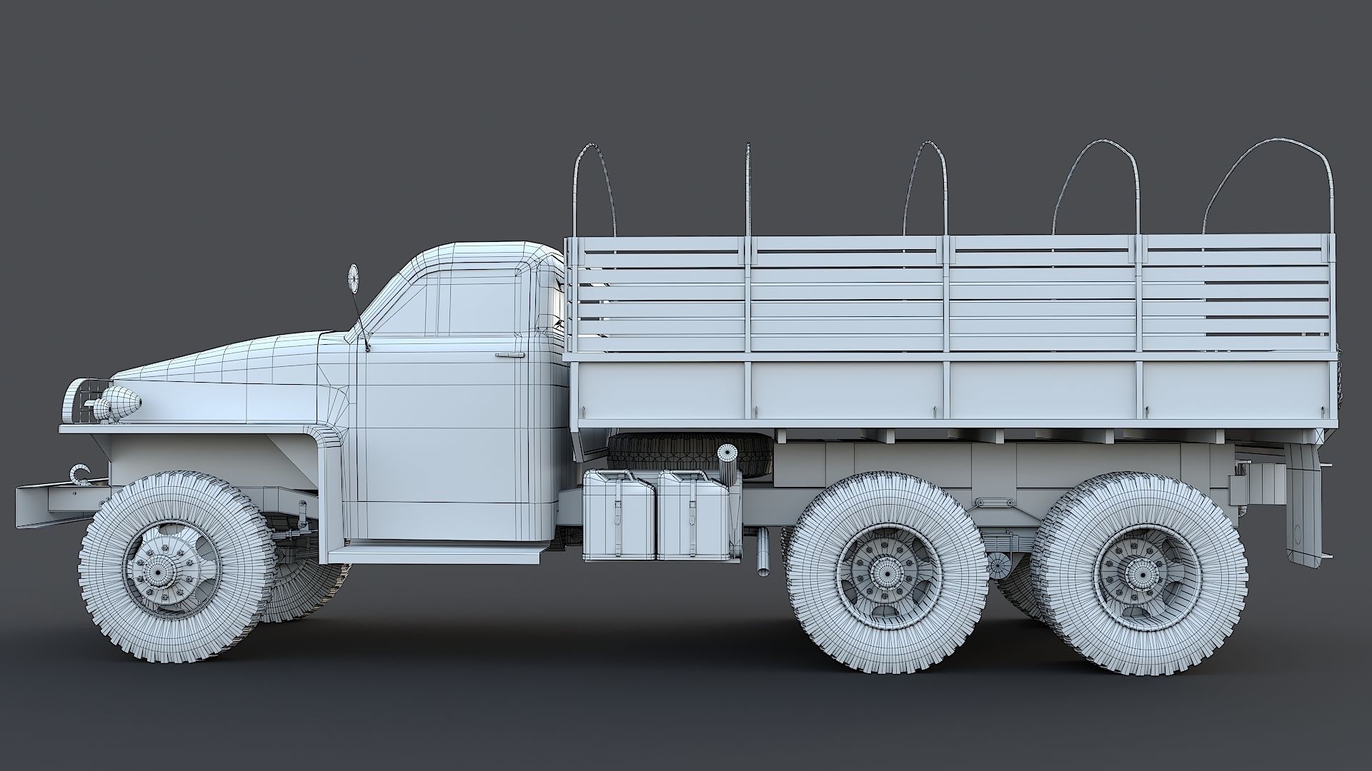 3D model Studebaker US6 military truck us army VR / AR / low-poly | CGTrader