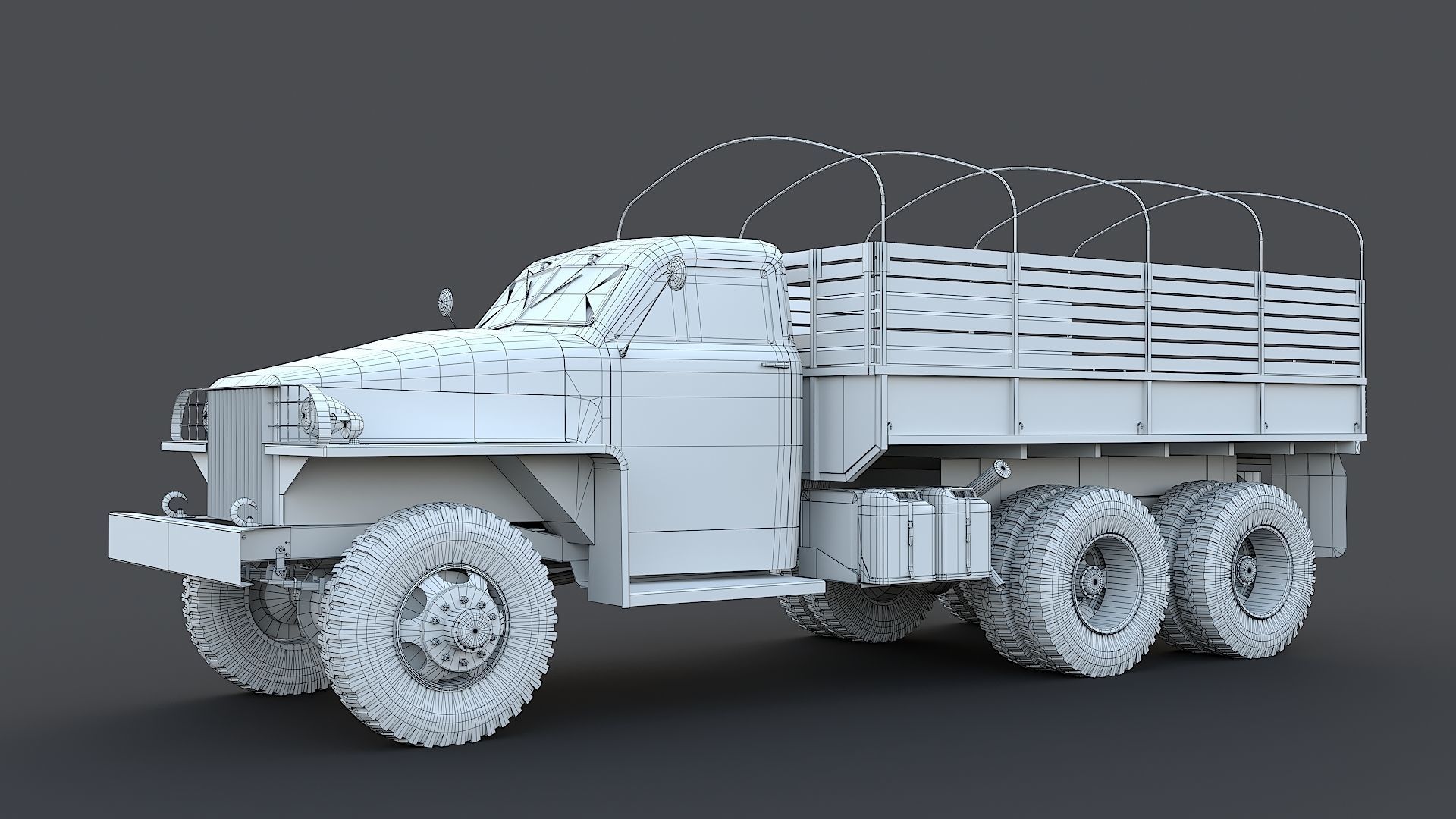 3D model Studebaker US6 military truck us army VR / AR / low-poly | CGTrader
