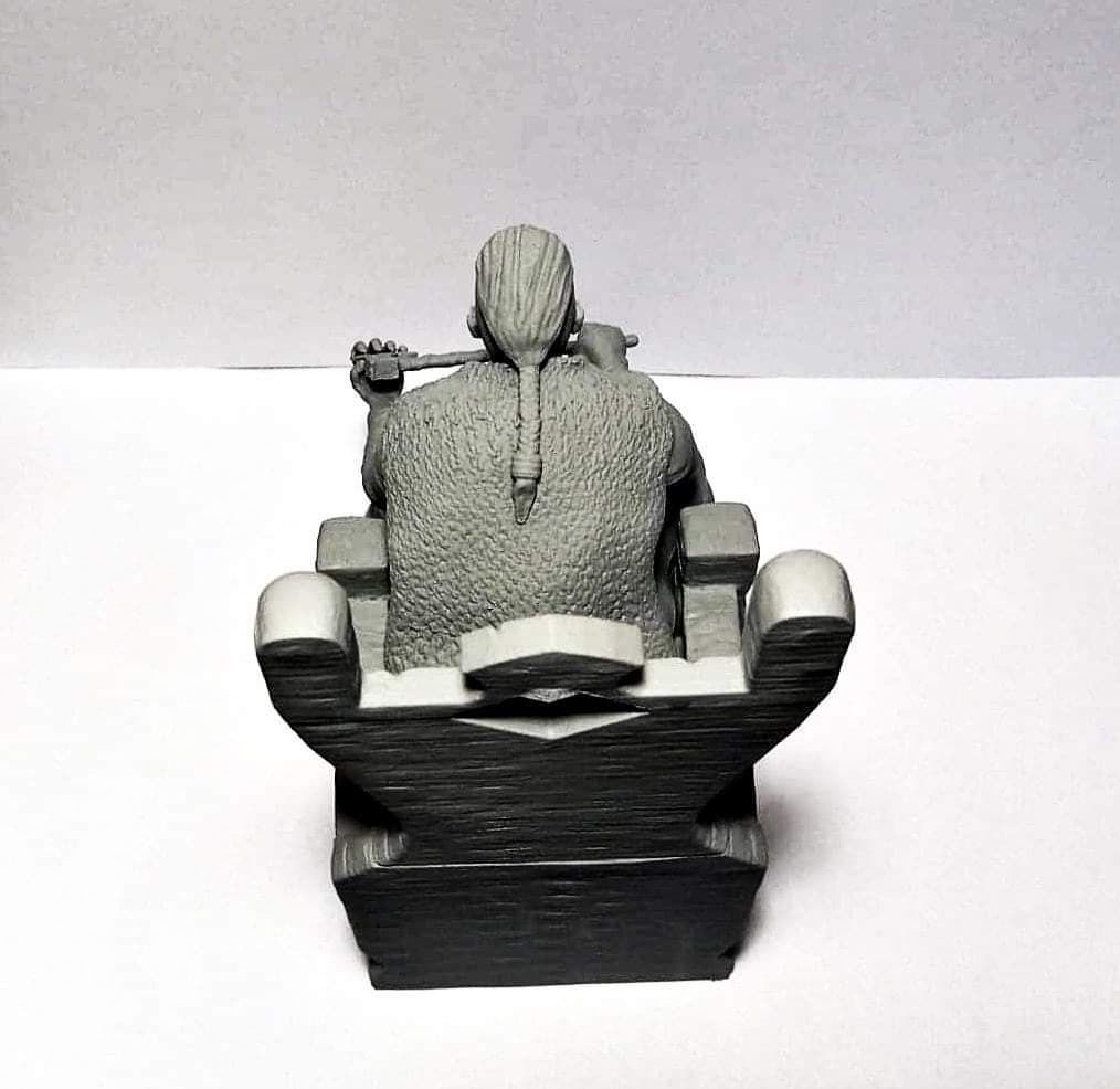 King Ragnar Lothbrook Throne Historical Viking 3D Model Print 3D model ...