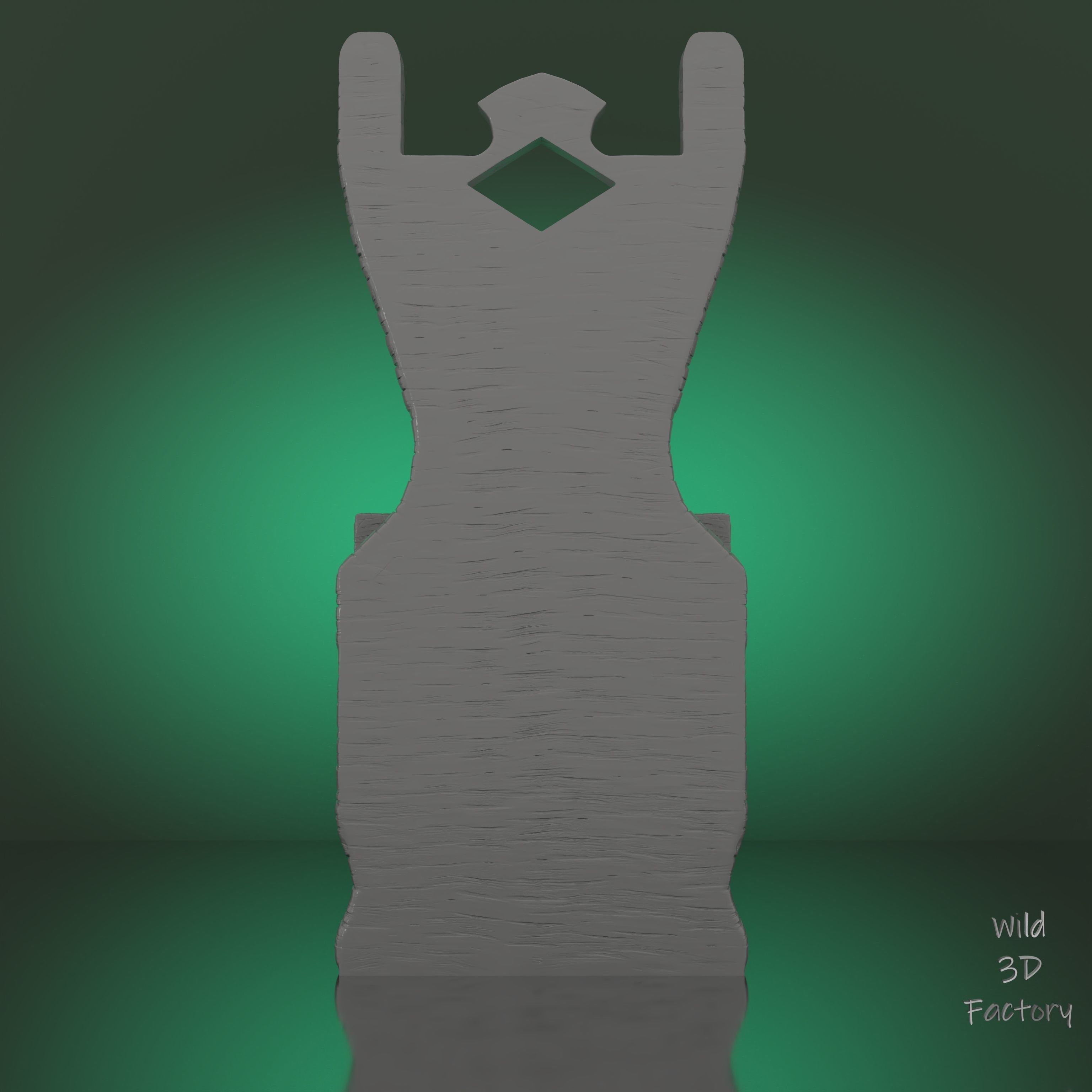 King Ragnar Lothbrook Throne Historical Viking 3D Model Print 3D model ...