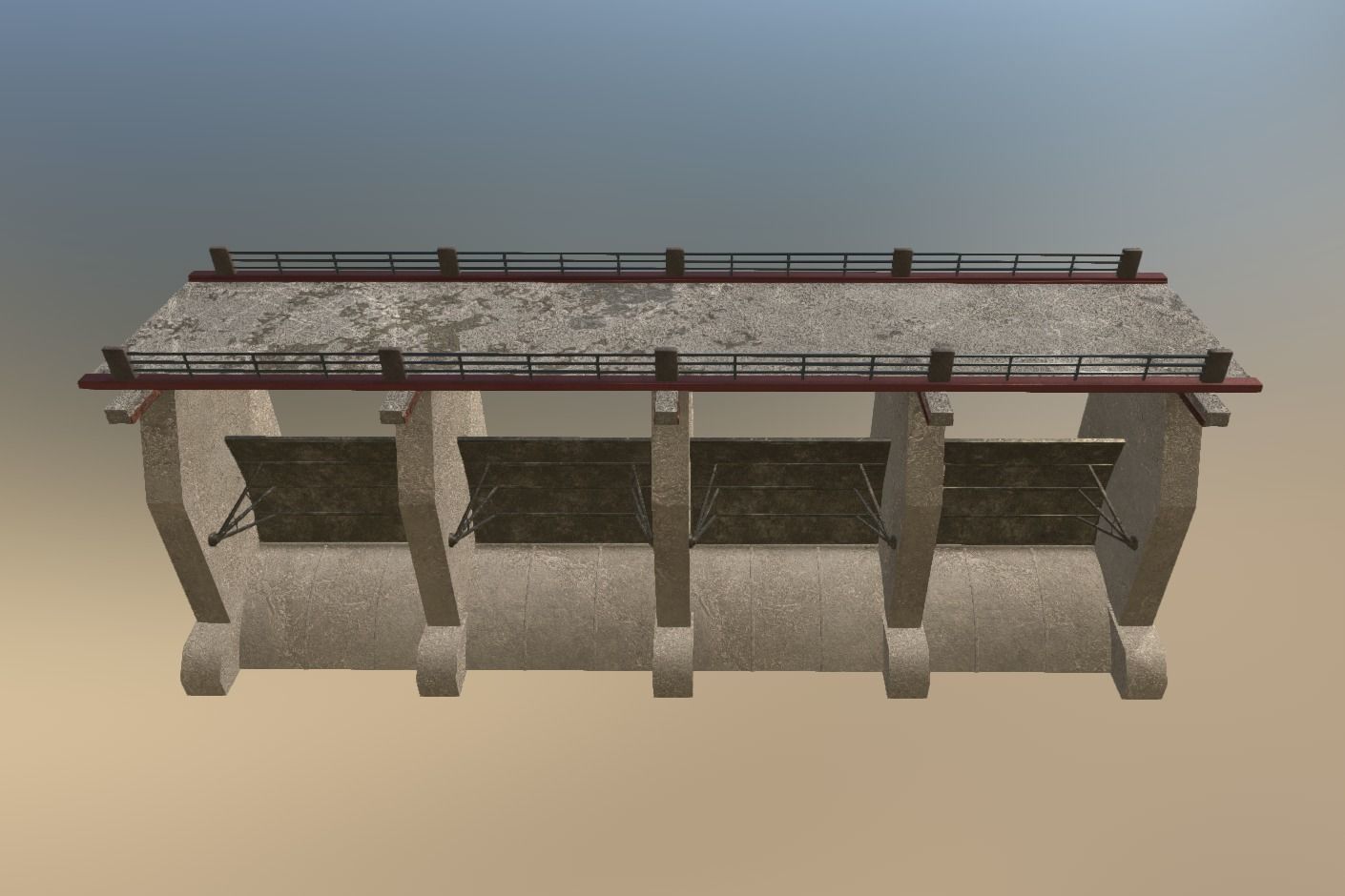 3D model Weir game ready PBR VR / AR / low-poly | CGTrader