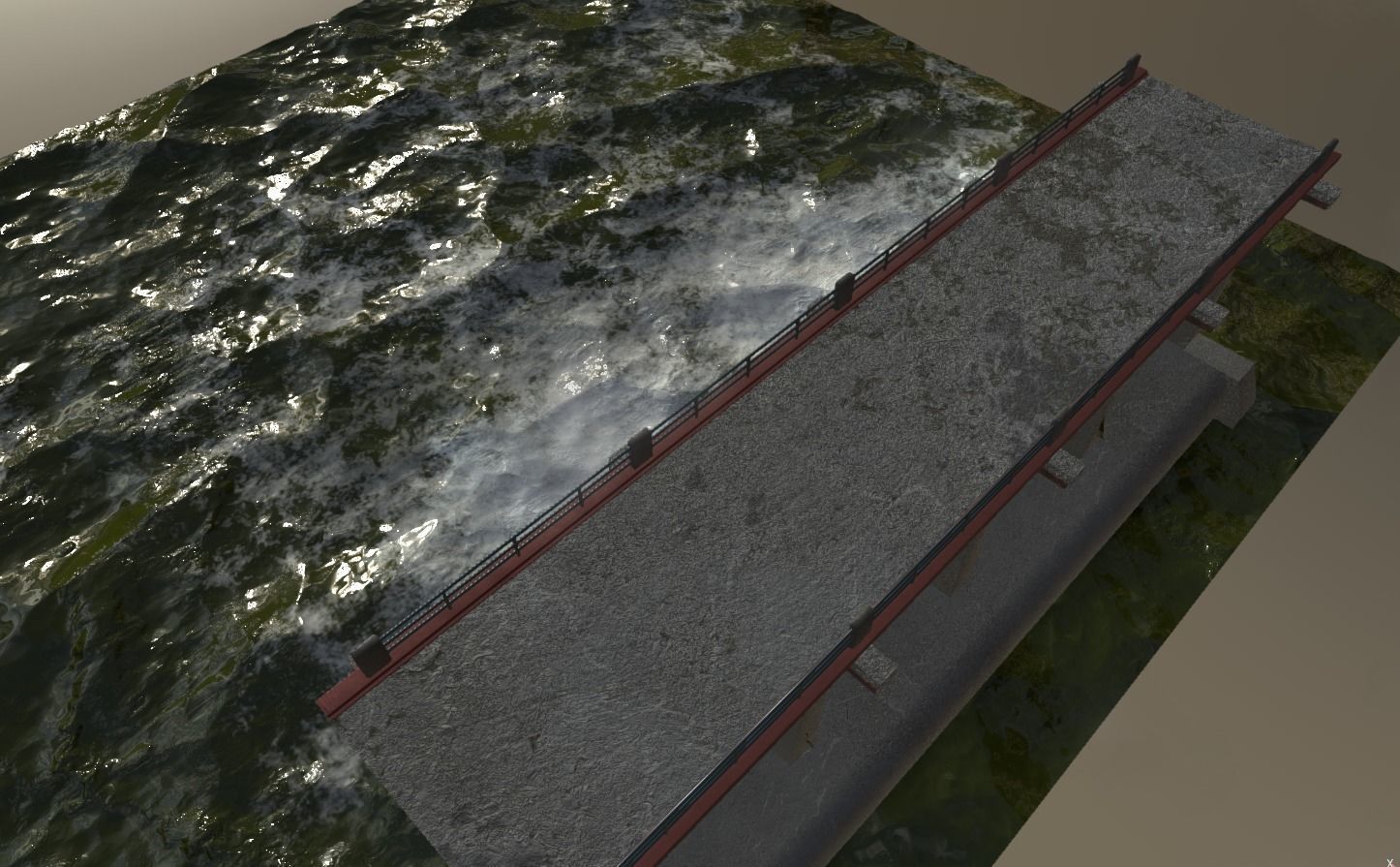 3D model Weir game ready PBR VR / AR / low-poly | CGTrader
