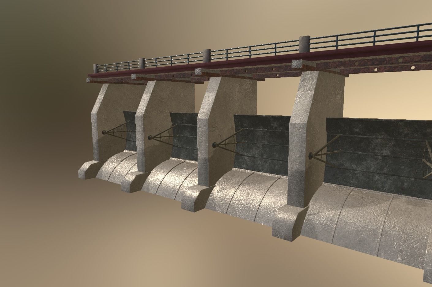 3D model Weir game ready PBR VR / AR / low-poly | CGTrader