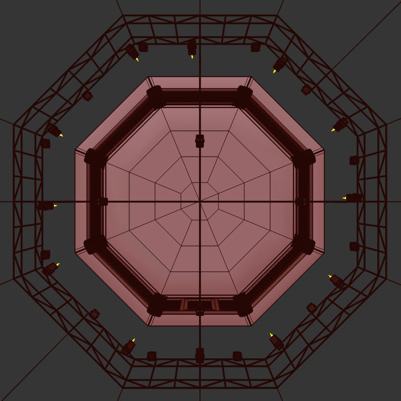 MMA arena octagon 3D model | CGTrader