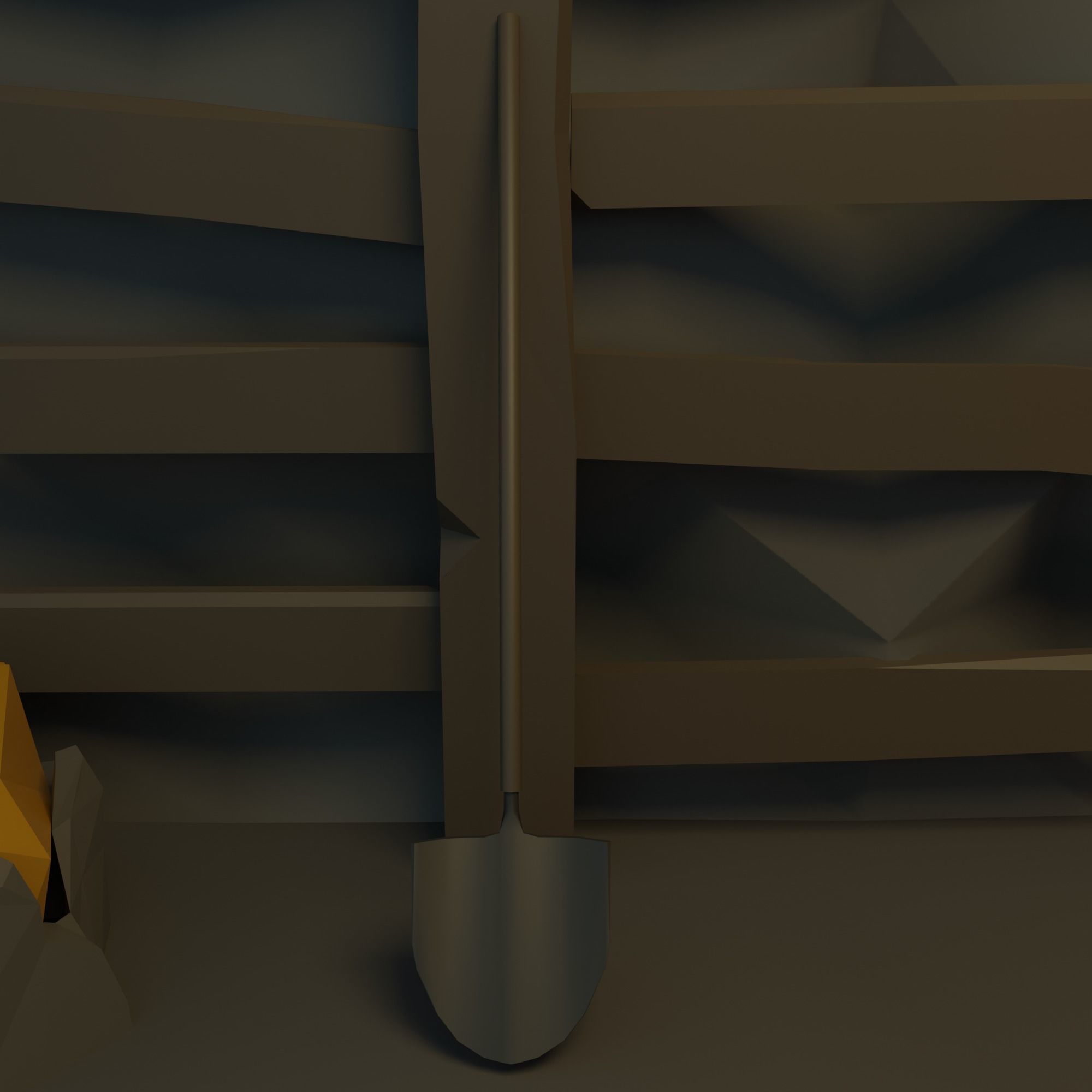 3D model Mining mine with fire in it VR / AR / low-poly | CGTrader