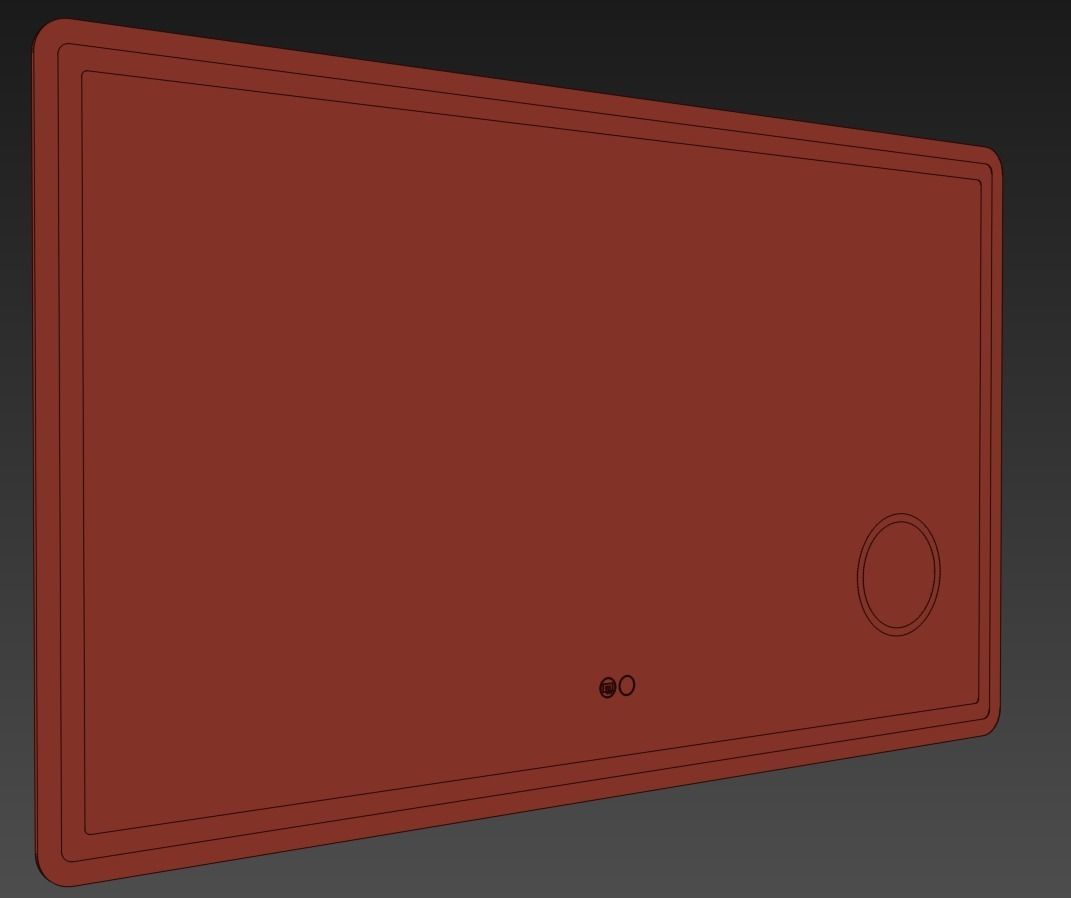 Deejay LED Mirror 1200 x 700 mm 3D model | CGTrader